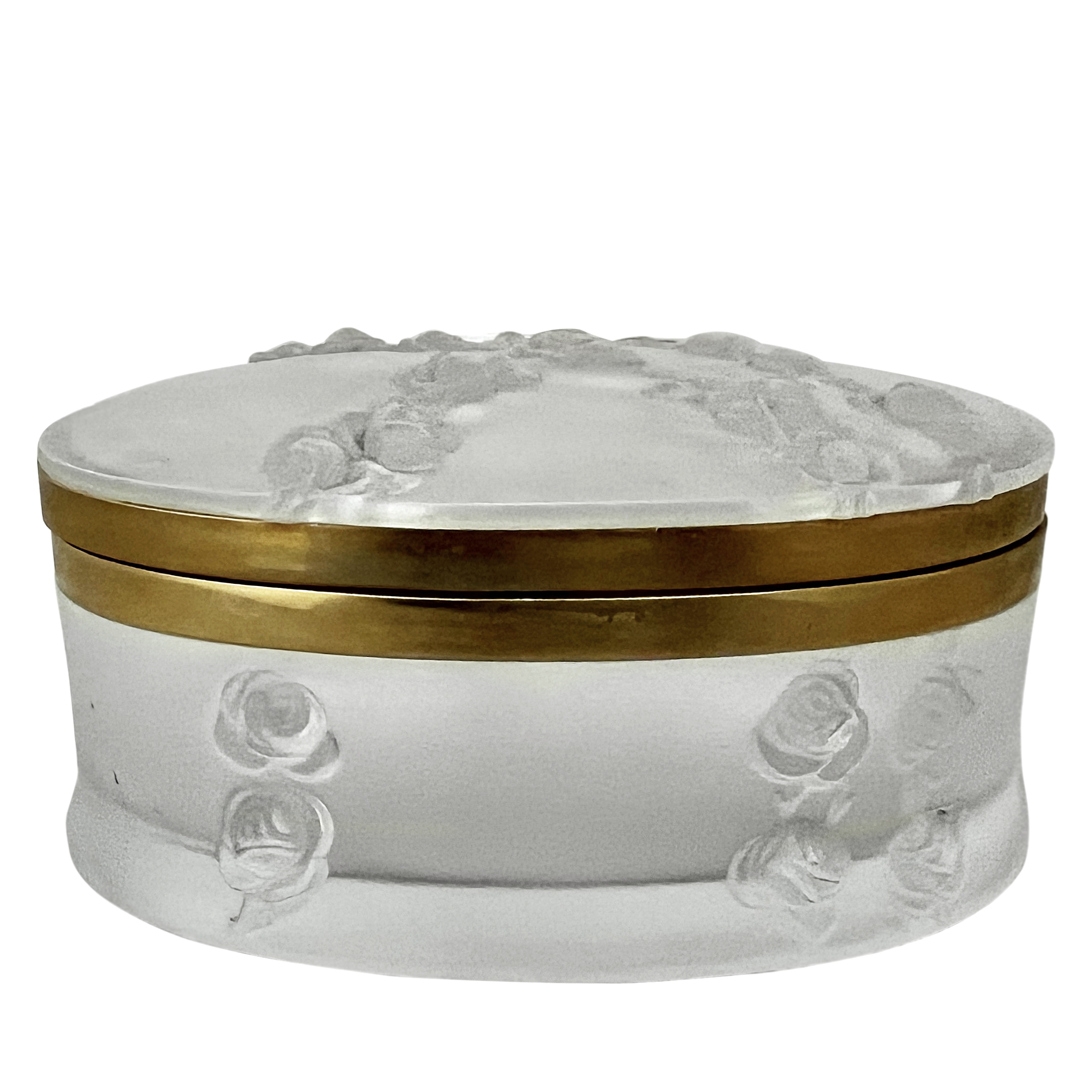 Lalique Vintage French Coppelia Rose Dresser Box Available For ...