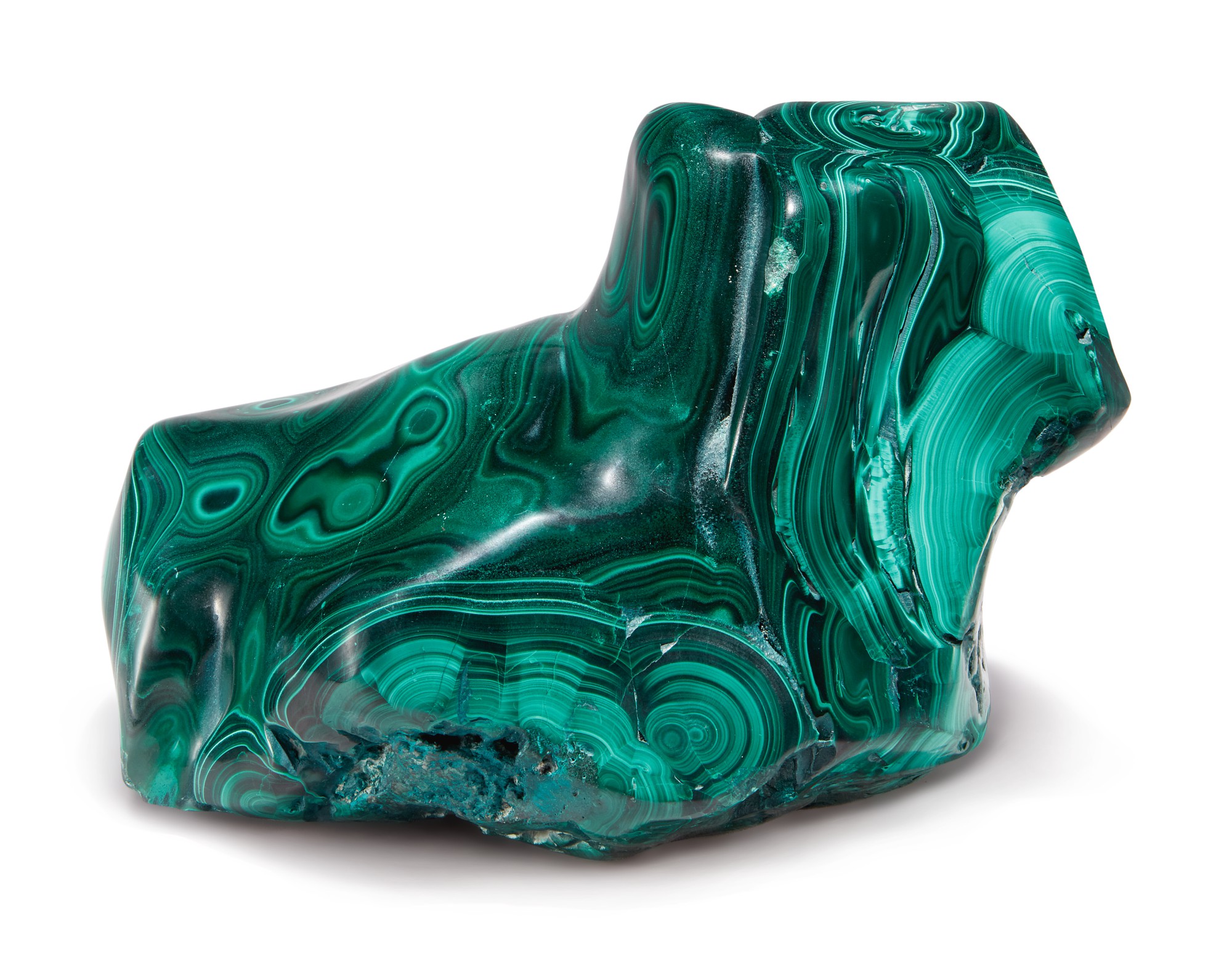 A BLOCK OF MALACHITE | Natural History; Including Fossils, Minerals ...
