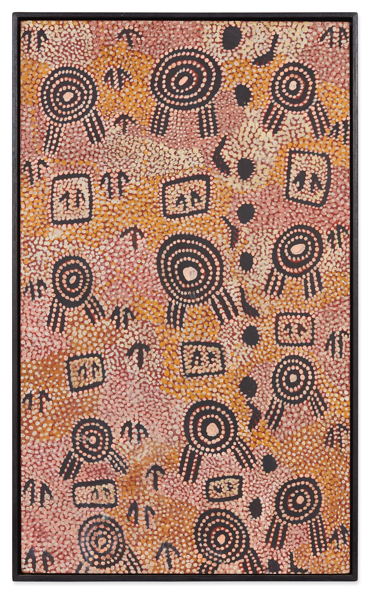MALA TJUKURRPA (RUFOUS HARE - WALLABY DREAMING), 1980 | Aboriginal Art ...