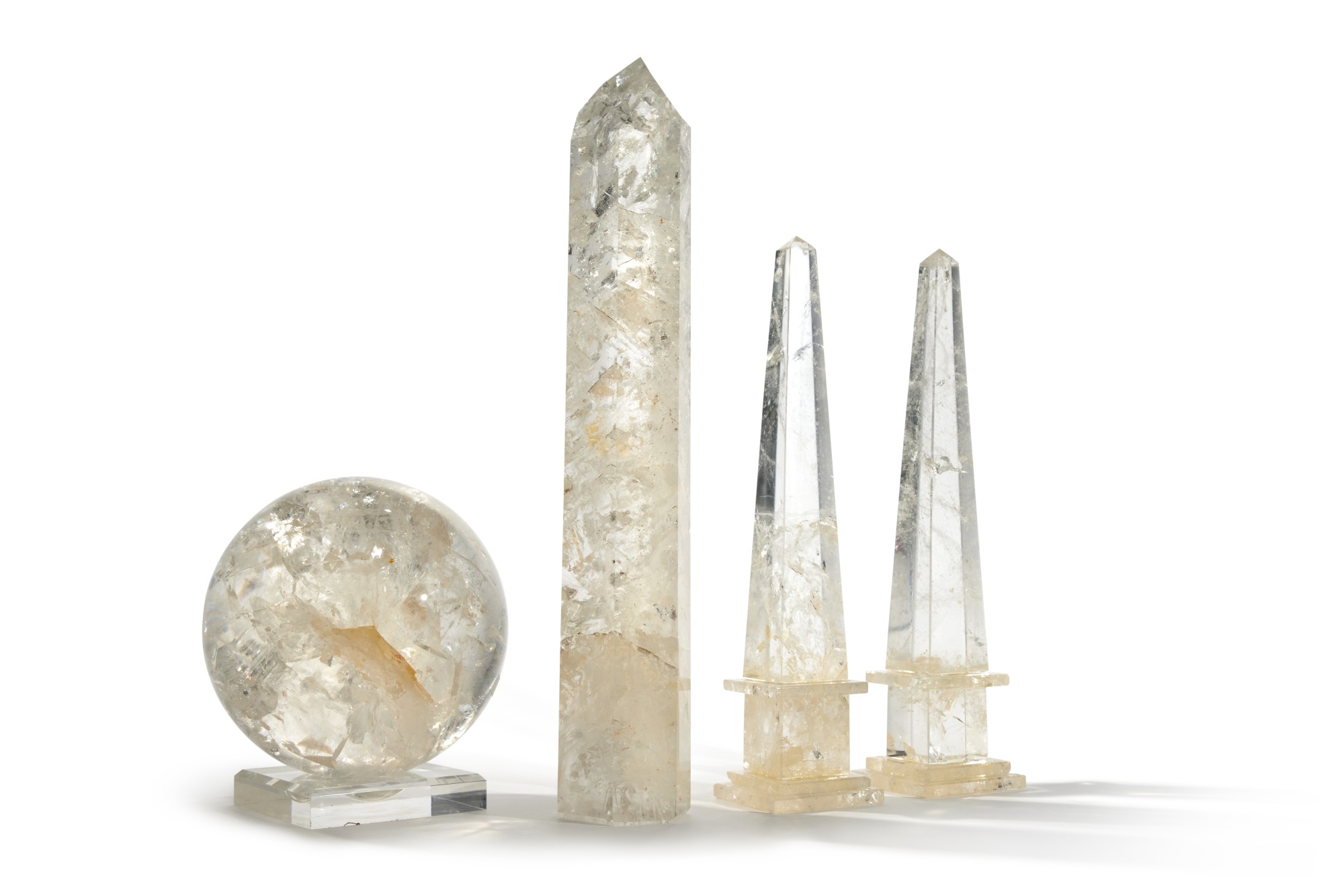 A Set of Rock Crystal Table Articles, Second Half 20th Century | Style ...