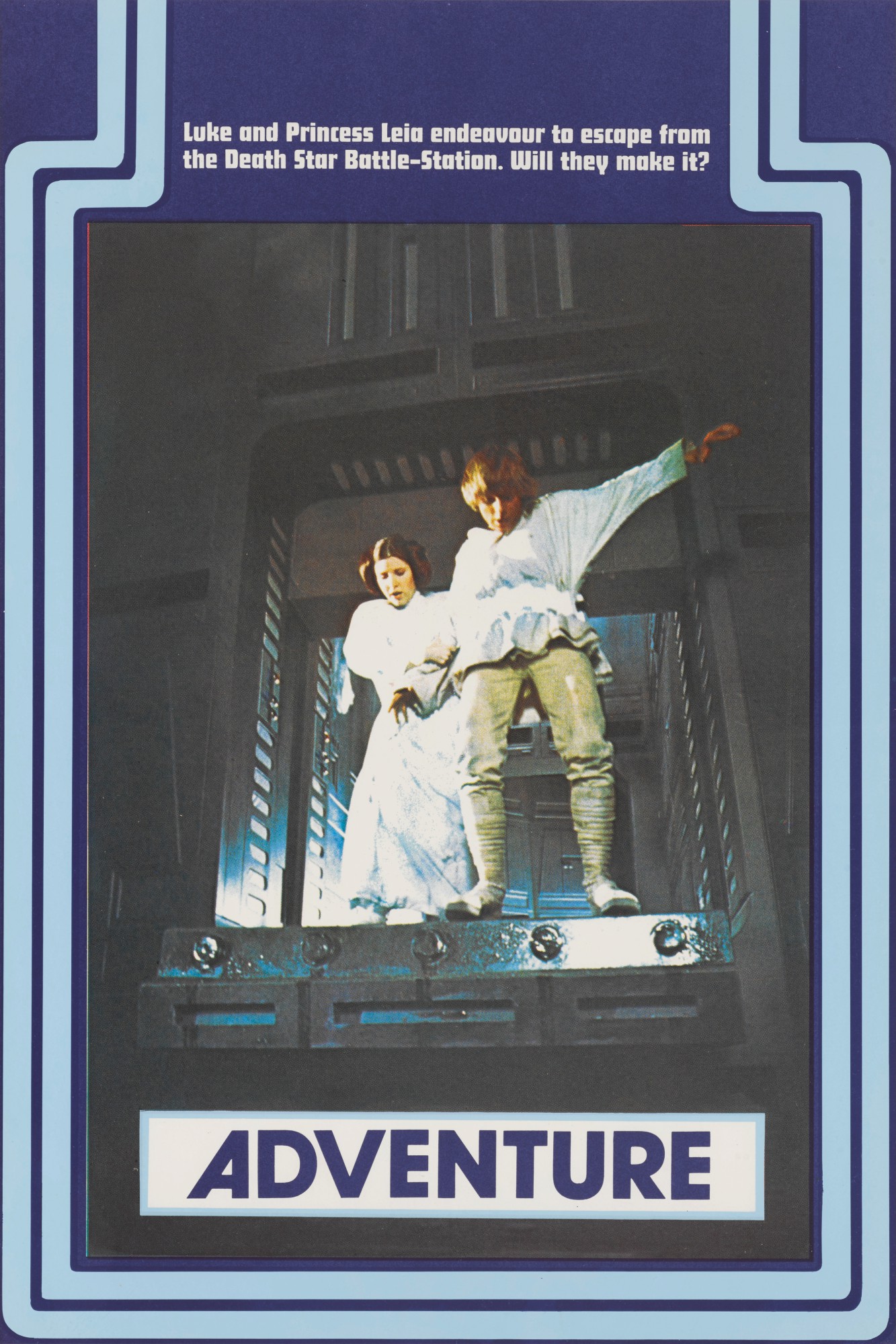 STAR WARS, SPECIAL ODEON CINEMA RELEASE POSTER, BRITISH, MARLER HALEY ...