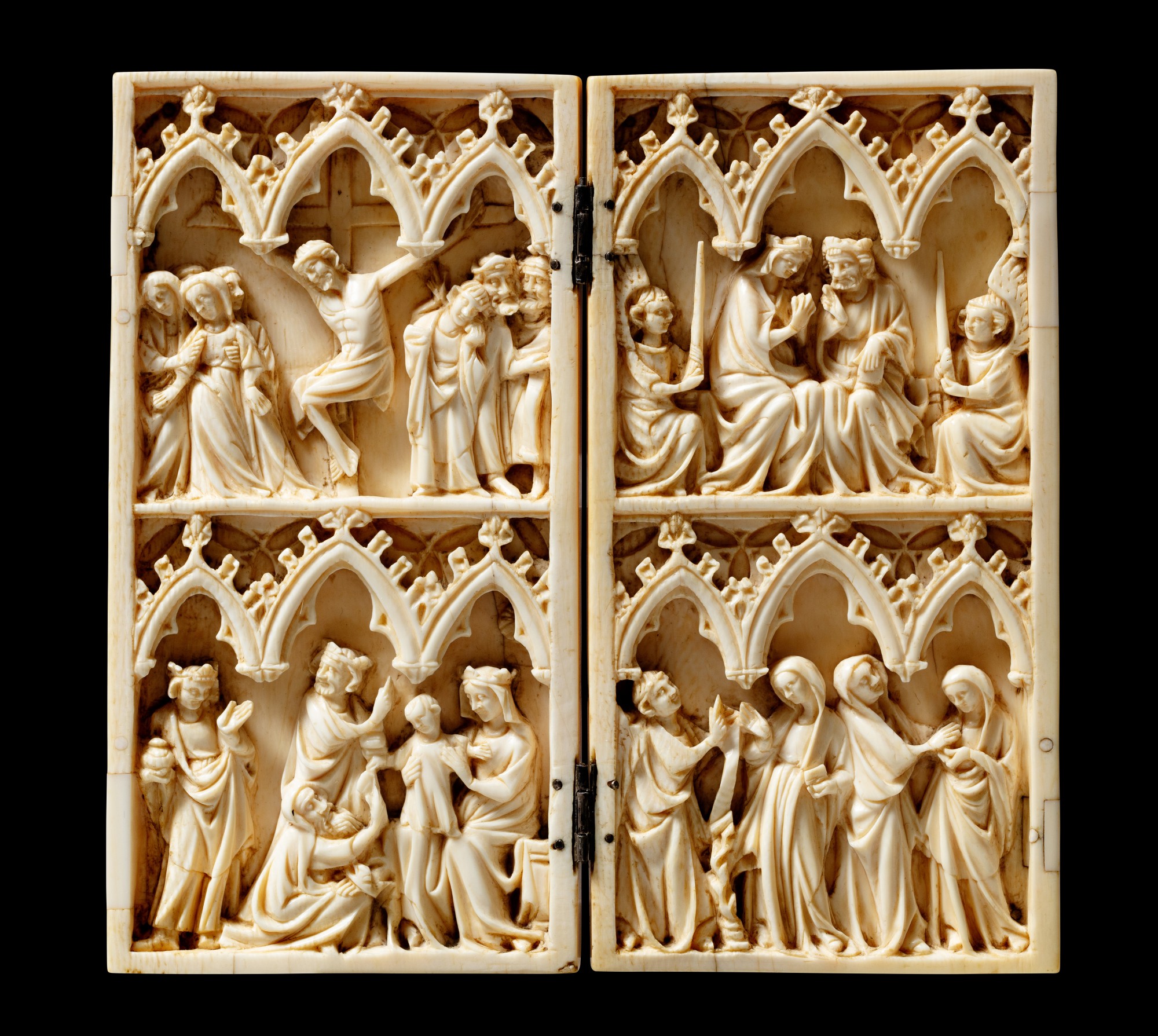 Ivory diptych with Scenes from the Life of the Virgin | Diptyque en ...