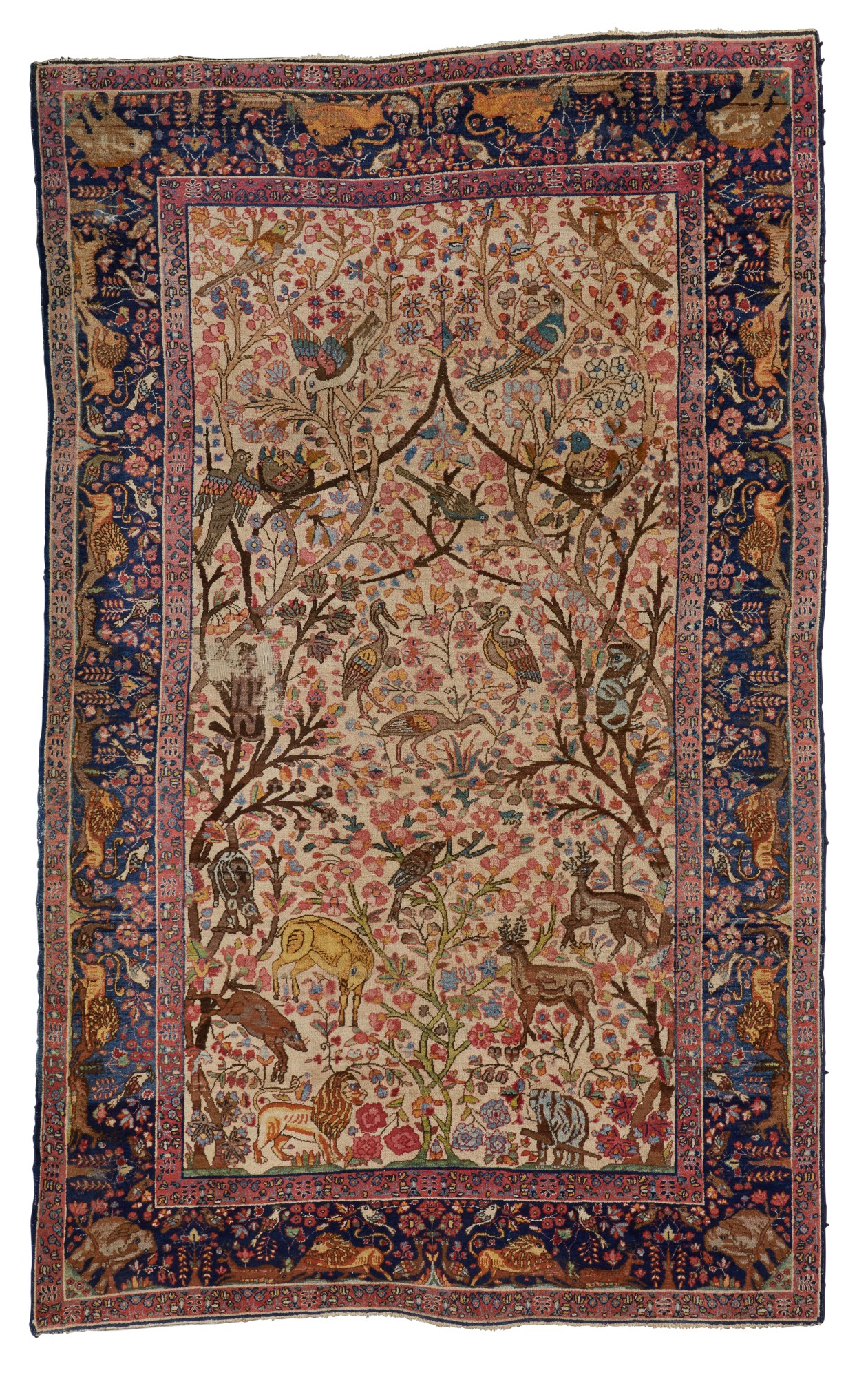 A Kirman Tree-of-Life rug, Southeast Persia, | Monte Alverno - An Irish Private Collection ...