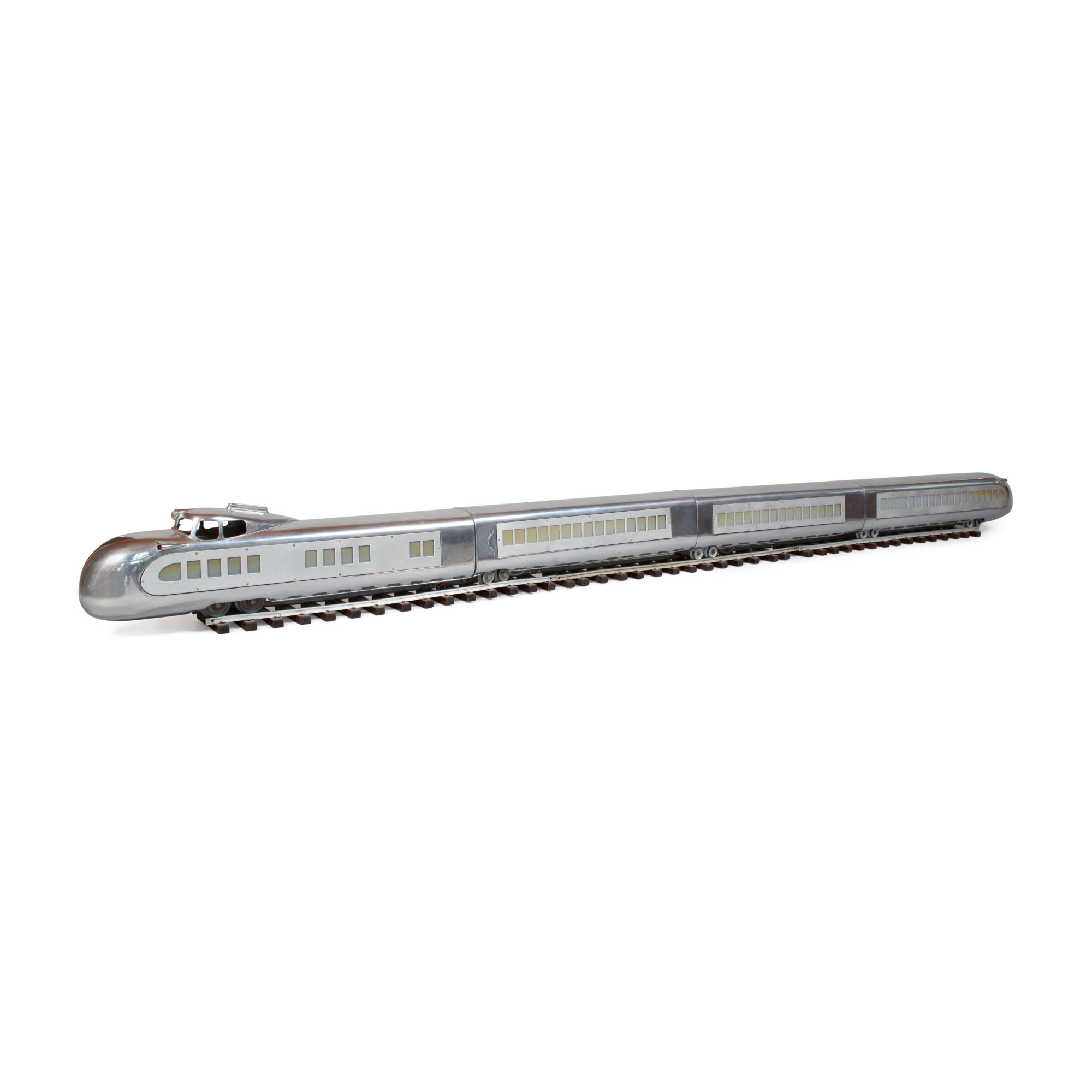 FINE ALUMINUM UNION PACIFIC STREAMLINER, CIRCA 1935 | Sculptural ...