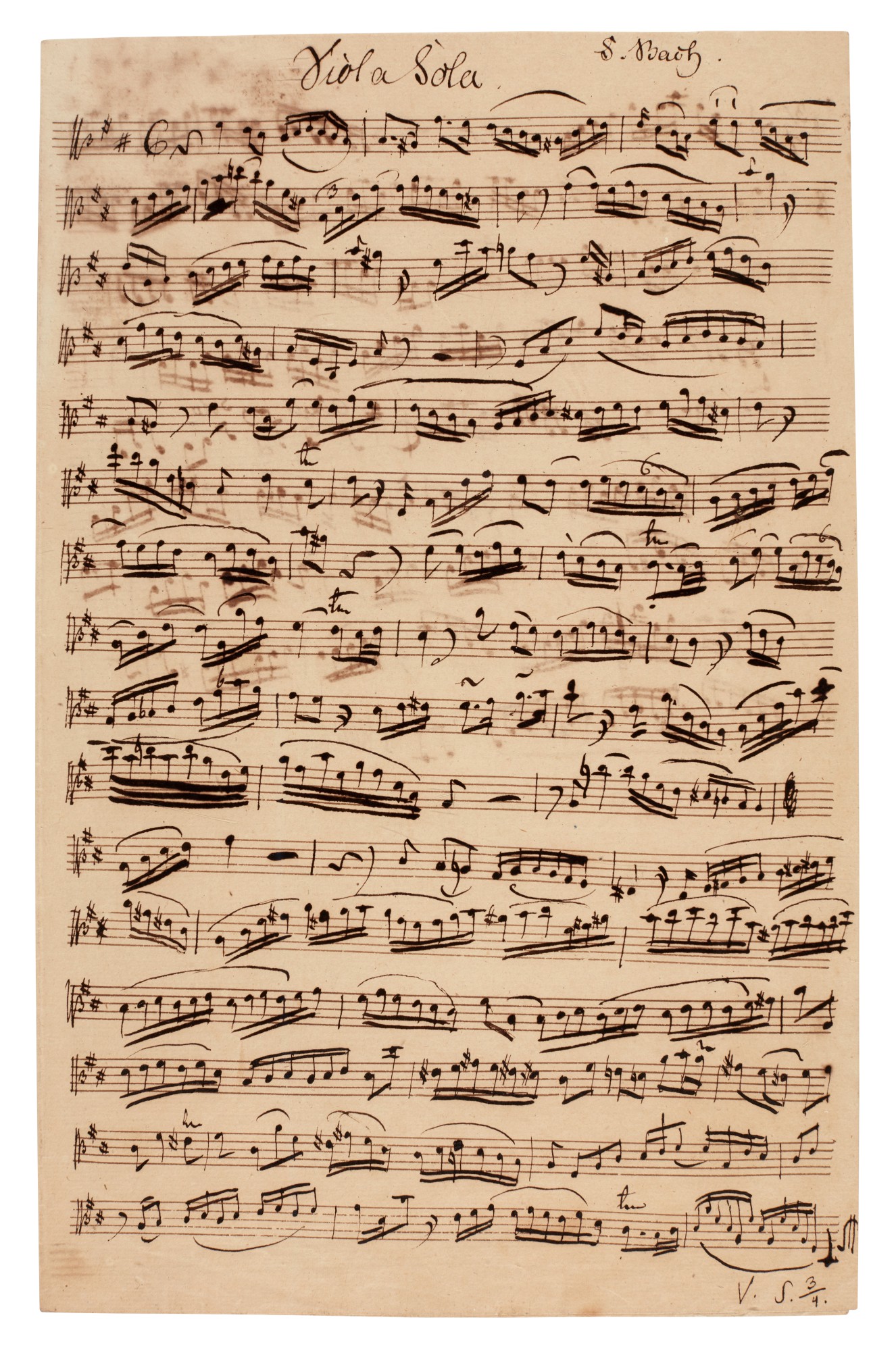 Bach manuscript and sheet music background - assecentric