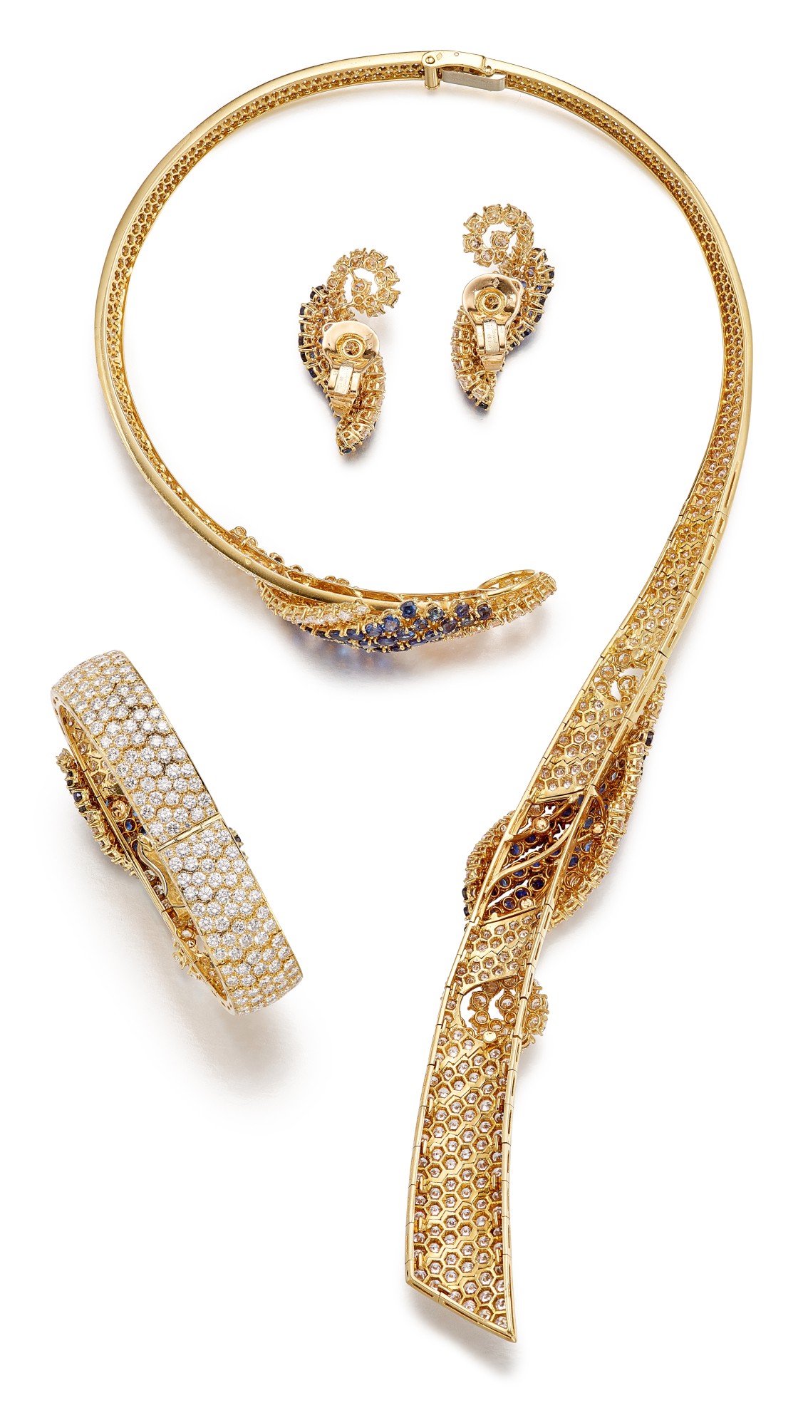 M GÉrard Sapphire And Diamond Parure M Gérard 藍寶石 配 鑽石 套裝