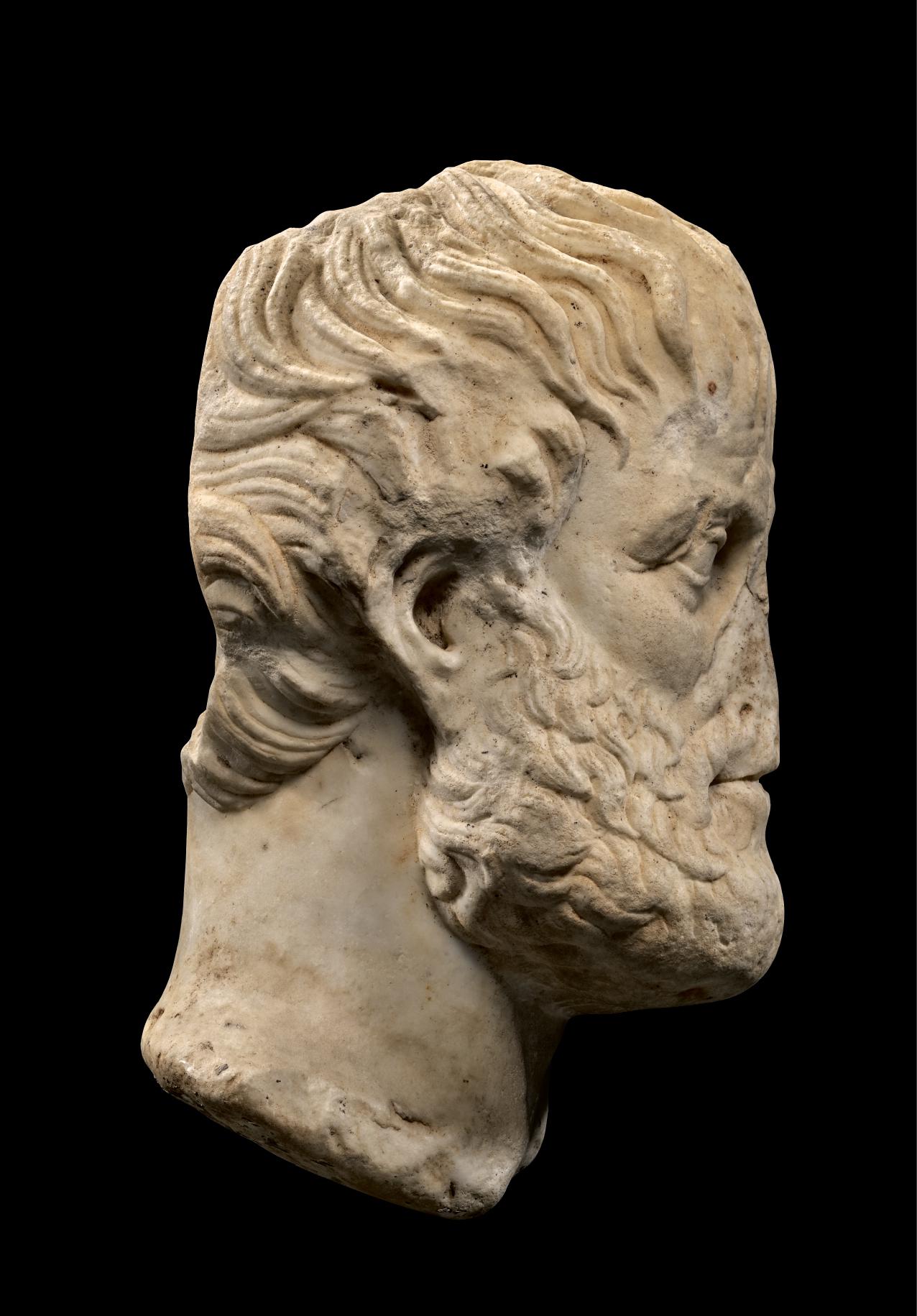 A ROMAN MARBLE PORTRAIT HEAD OF ARISTOTLE, CIRCA 1ST CENTURY A.D ...
