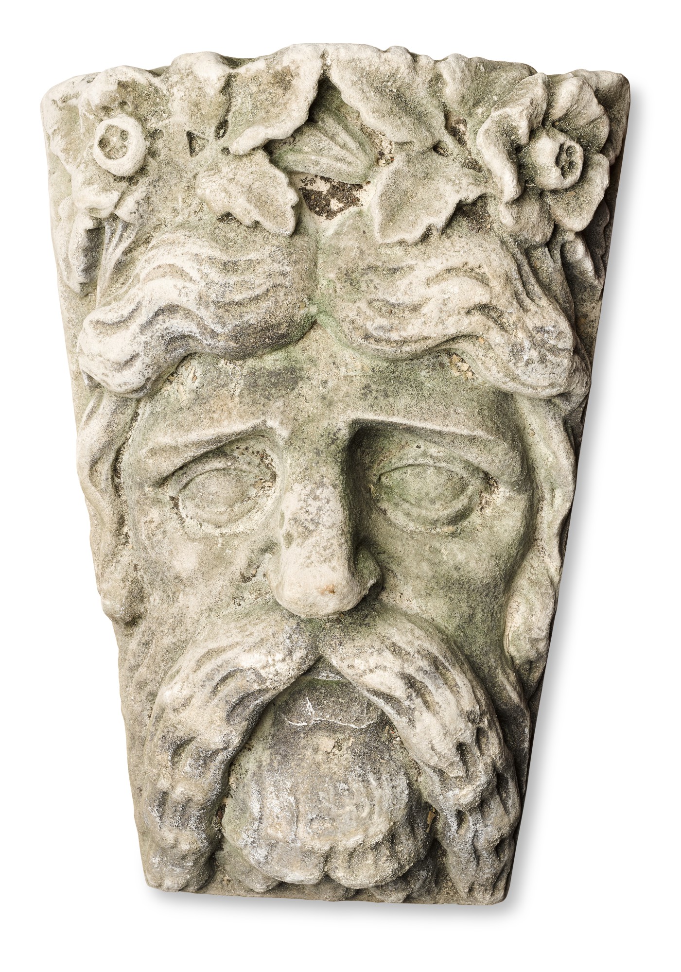 FIVE EDWARDIAN RELIEF CARVED PORTLAND STONE ARCHITECTURAL KEYSTONES ...