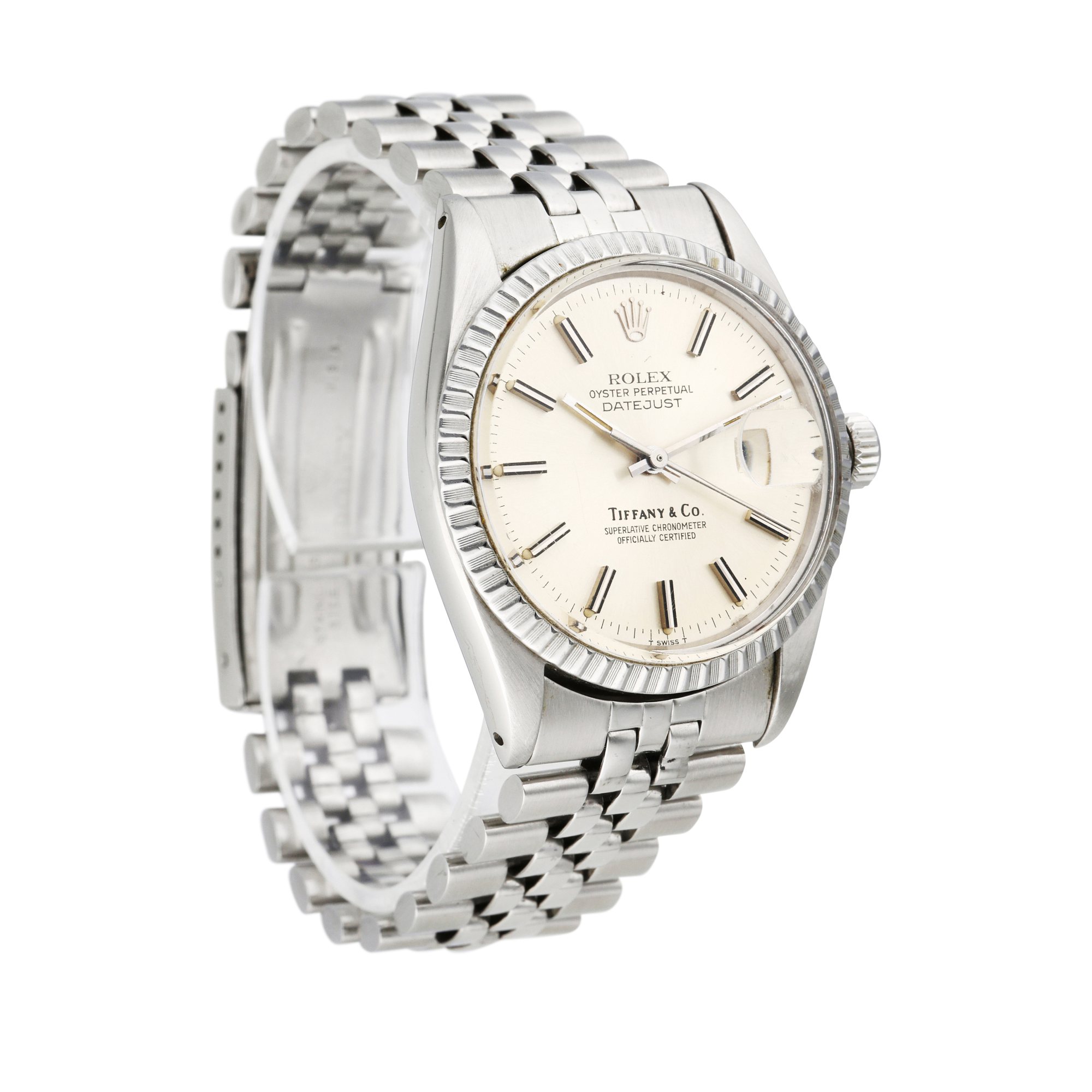 Reference 16030 Datejust | Retailed by Tiffany & Co.: A stainless steel ...