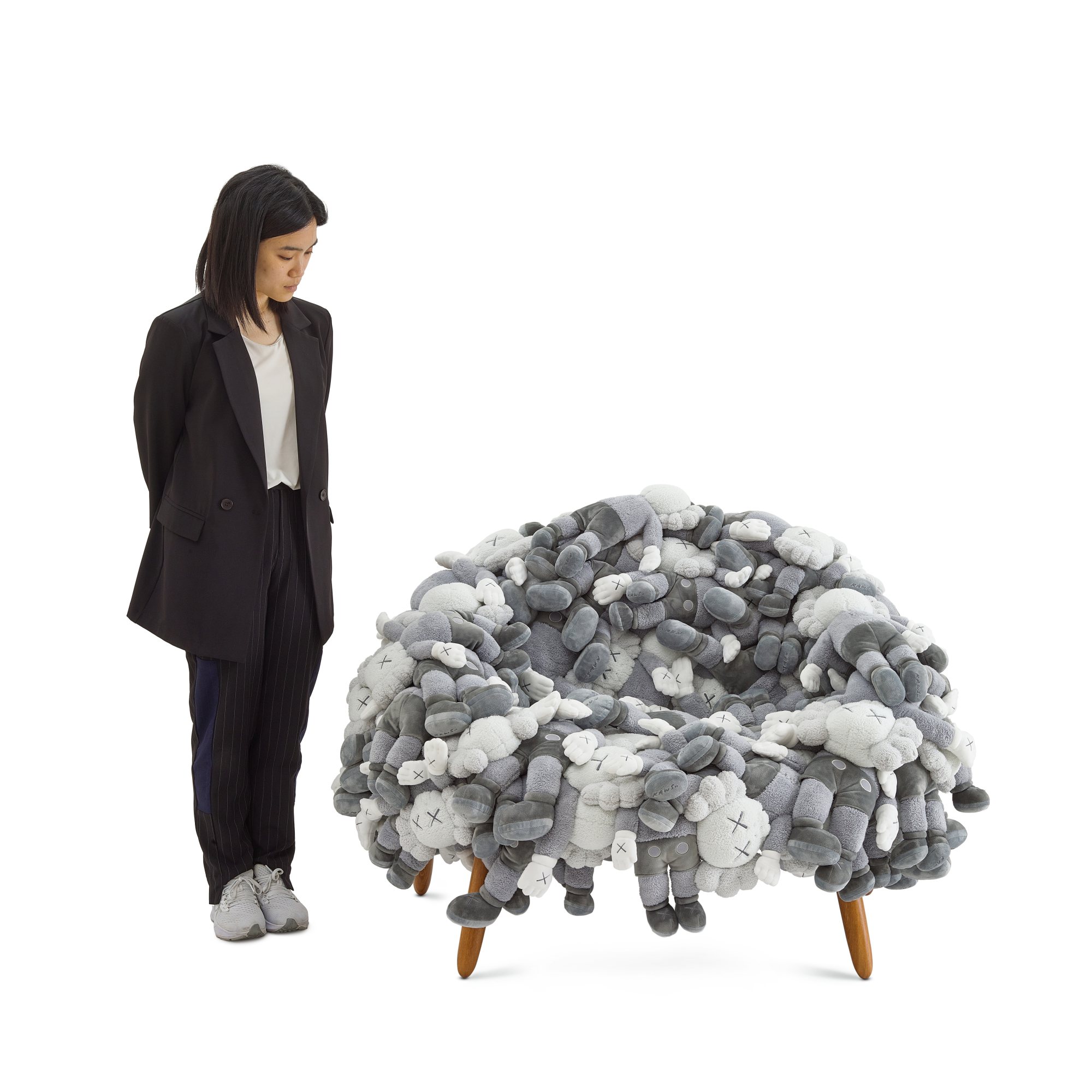 KAWS: Companion Chair (Grey) KAWS: 同伴椅子（灰） | Contemporary Curated: Hong ...