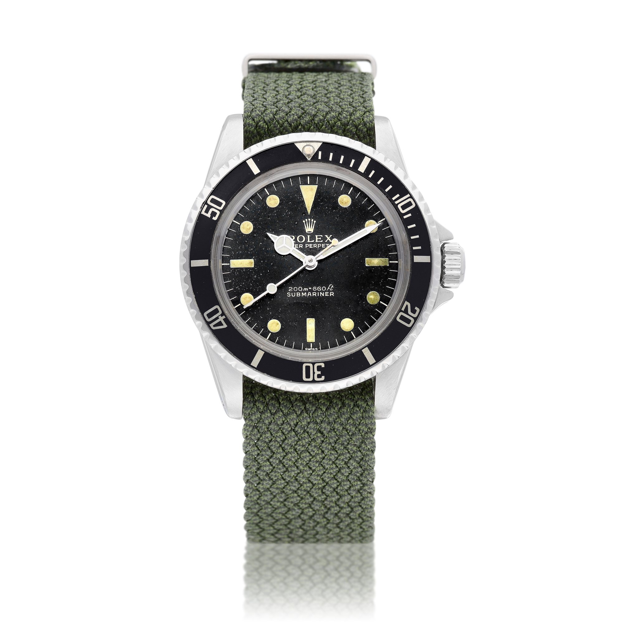Submariner, Reference 5513 | A stainless steel wristwatch with pointed ...