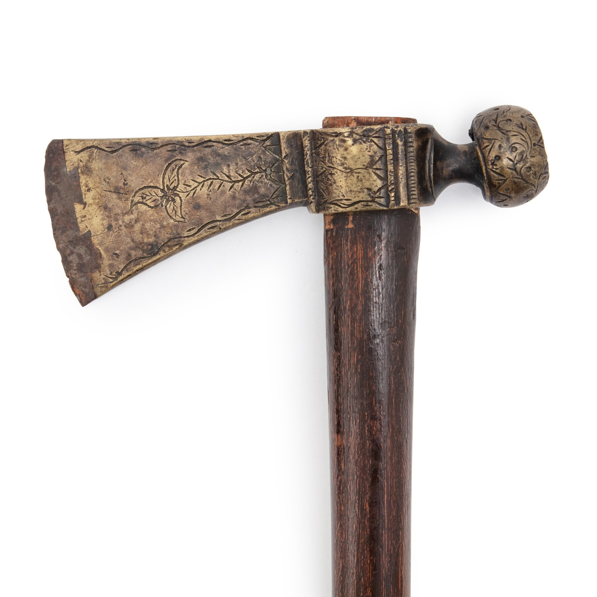 American Engraved Brass Pipe Tomahawk, Late 18th Century | The William ...