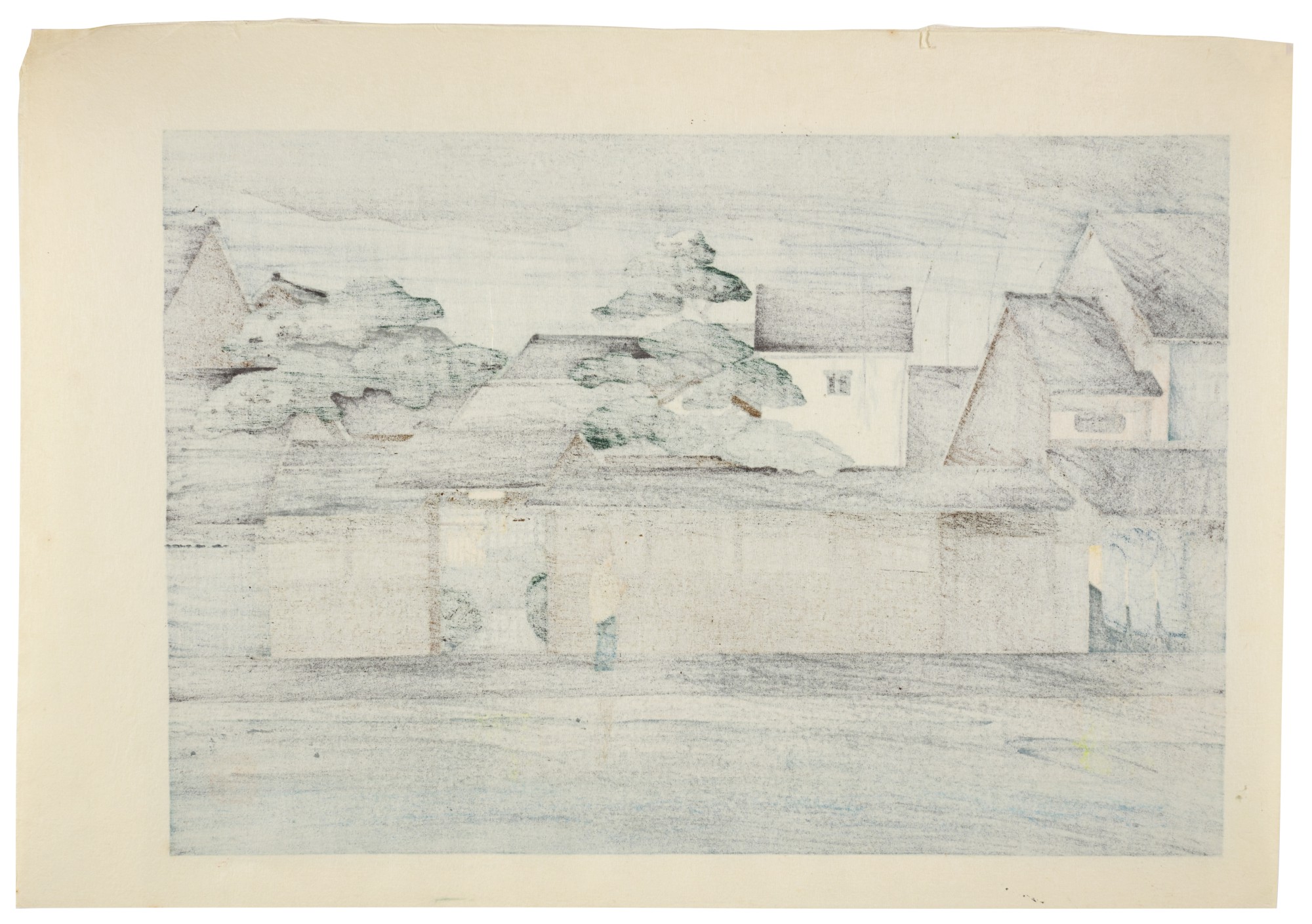 Mabuchi Toru (1920-1994) Four woodblock prints Showa - Heisei period ...