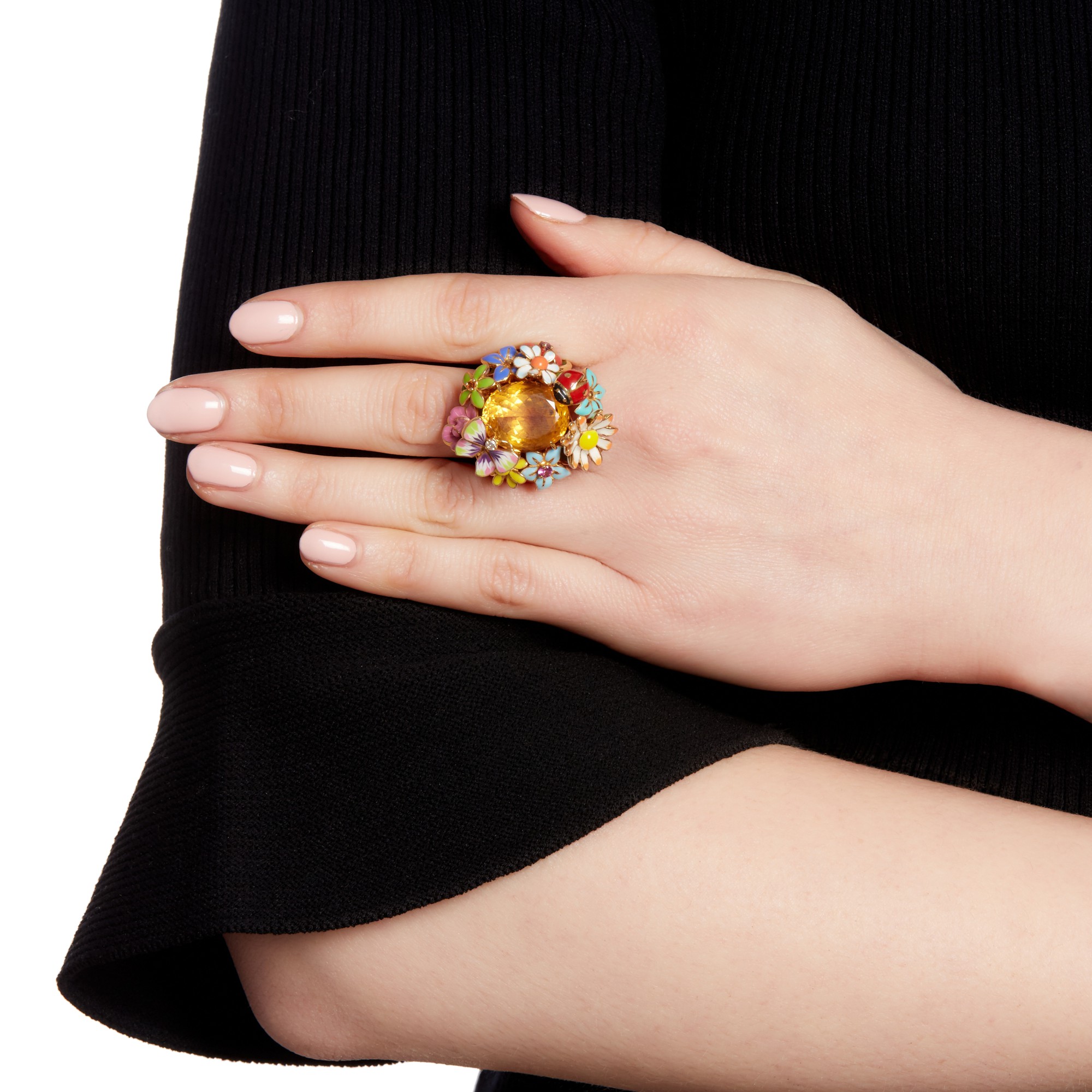 Citrine, enamel, diamond and gem set ring, 'Diorette', 2006 | Fine ...