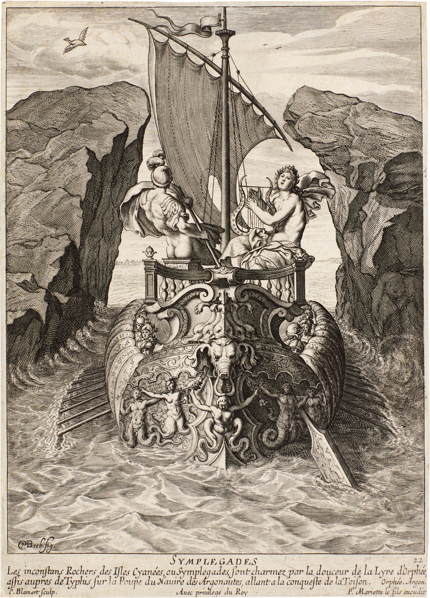 The Symplegades (After Pierre Brebiette) (Le Blanc 119) | Old Master ...