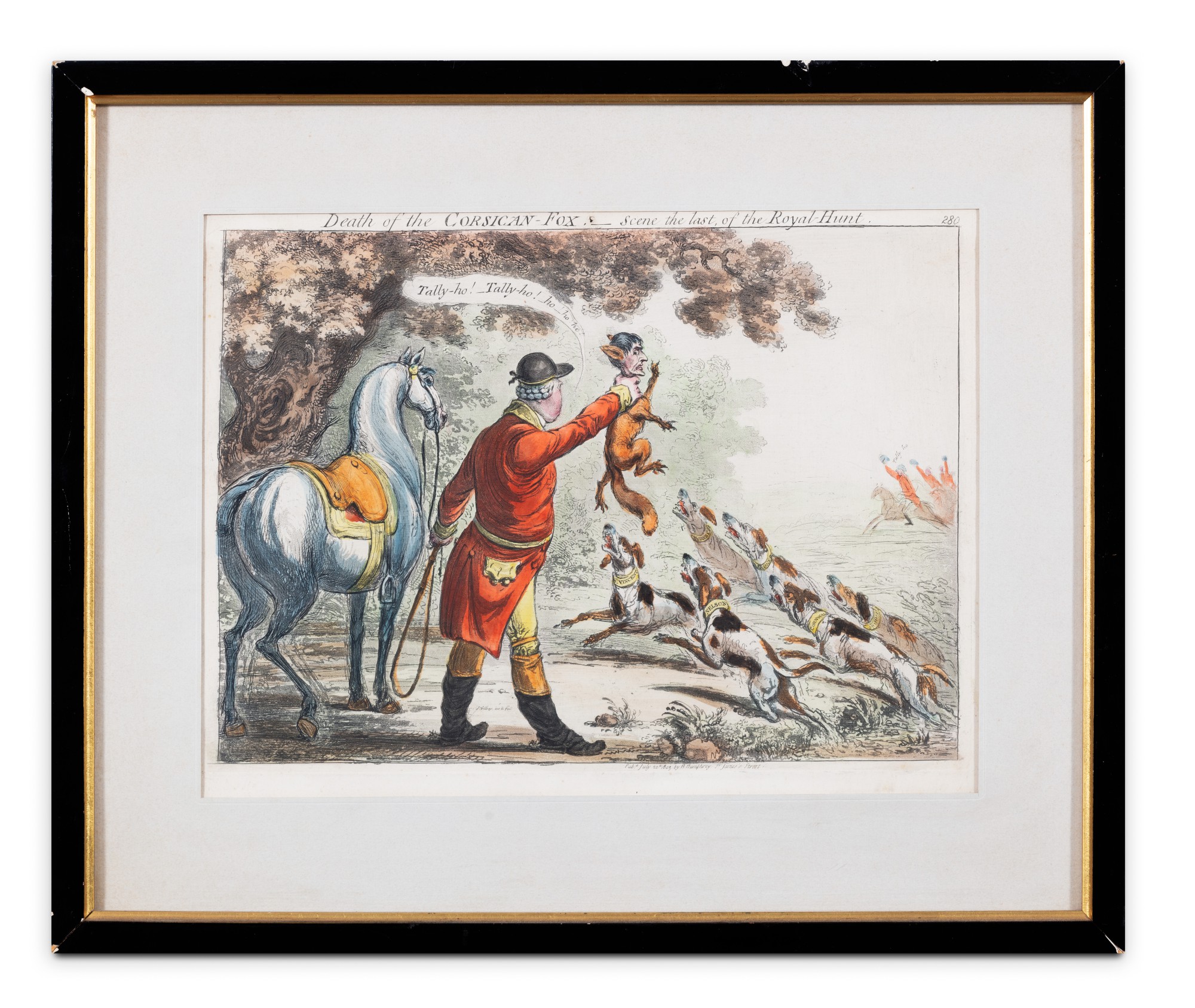 A set of five satyric prints on Napoleon and Empire, England, first ...