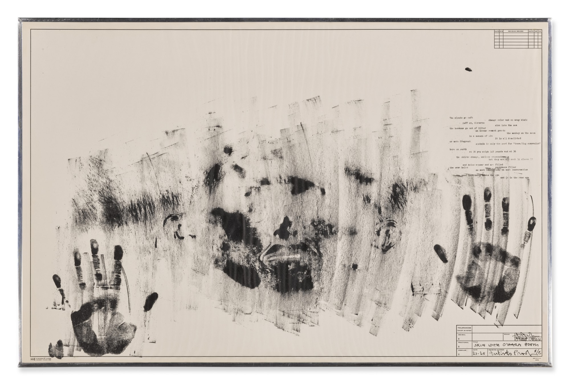 Skin with O'Hara Poem (ULAE 21) | Important Prints & Multiples: Part I ...