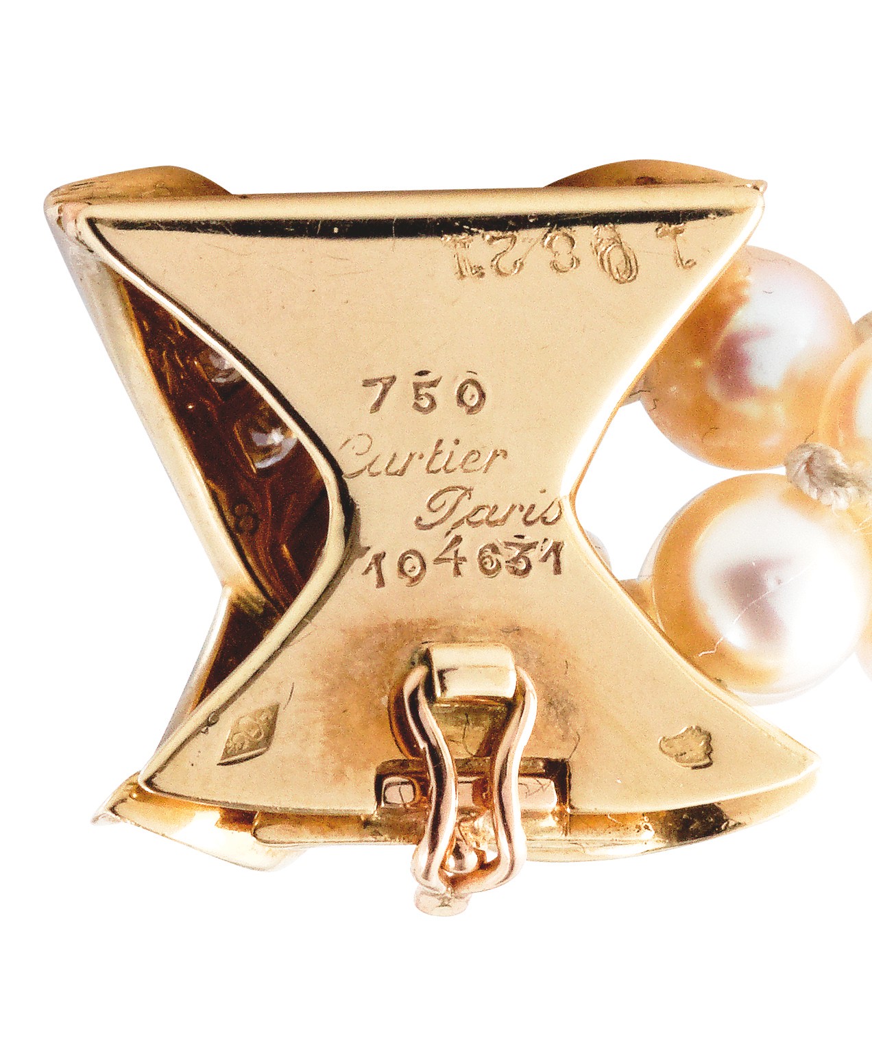 Cartier, Cultured pearl and diamond necklace [Collier perles de culture ...