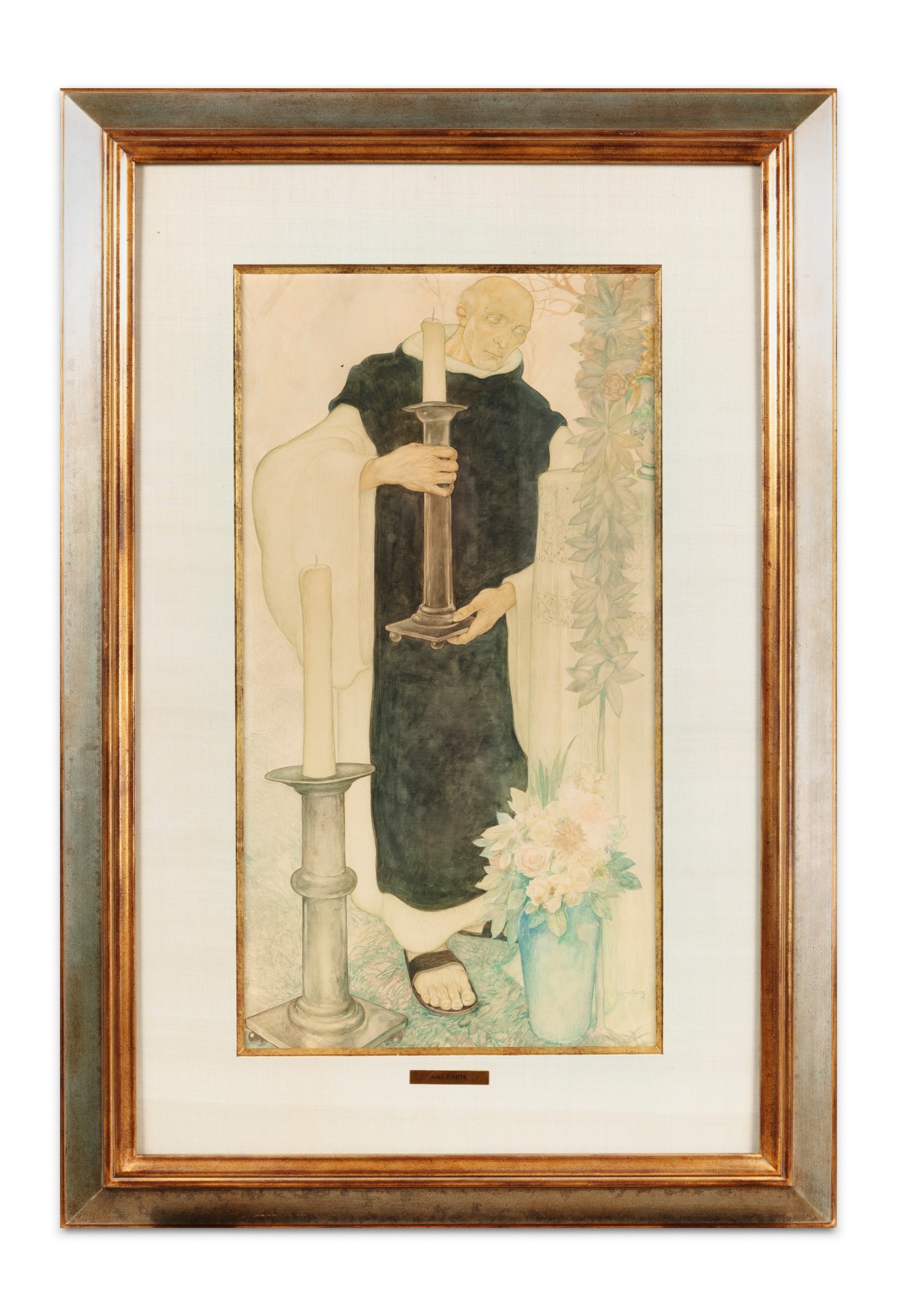 Moine dominicain aux chandeliers | Art Impressionniste et Moderne Day ...