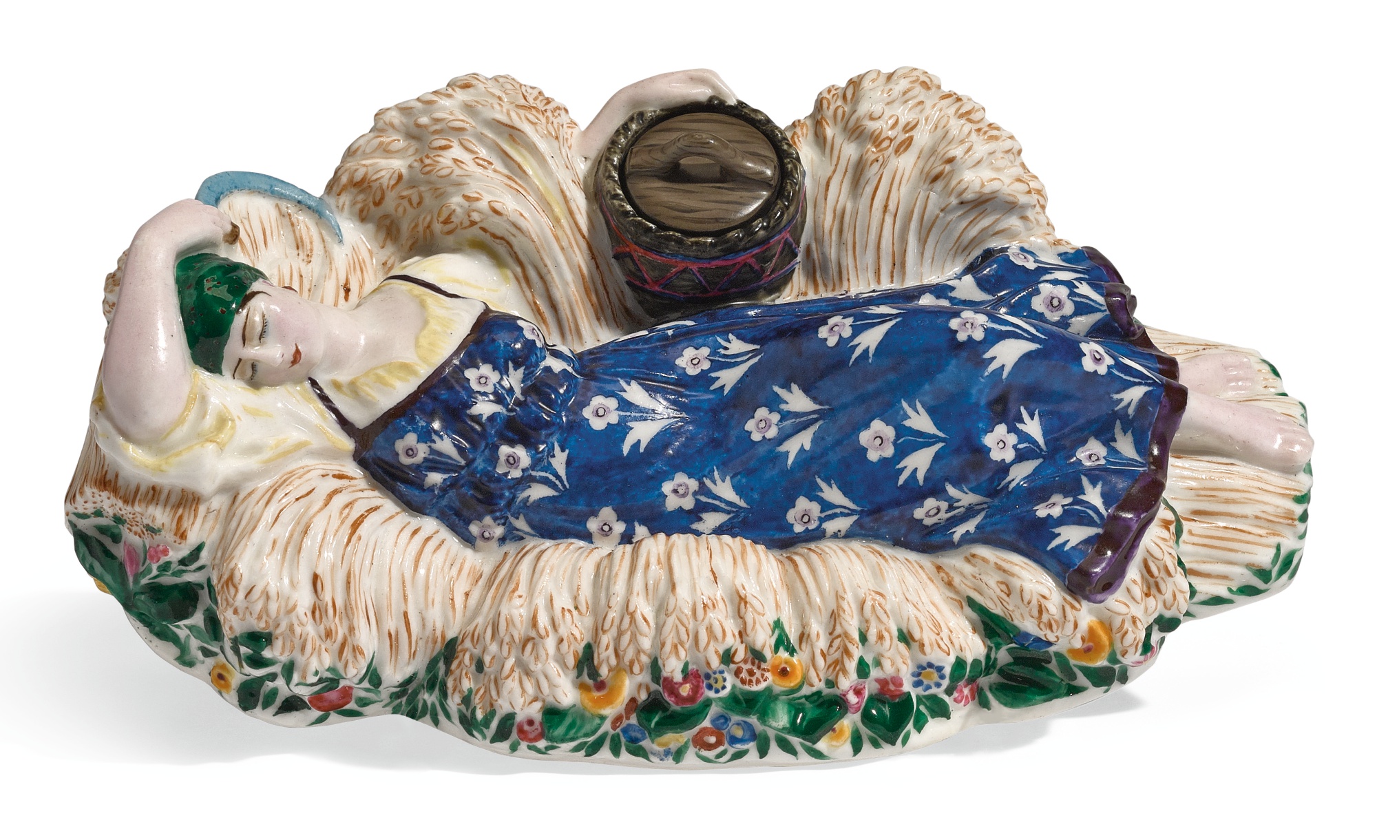 THE REAPER: A SOVIET PORCELAIN INKWELL, LOMONOSOV PORCELAIN FACTORY ...