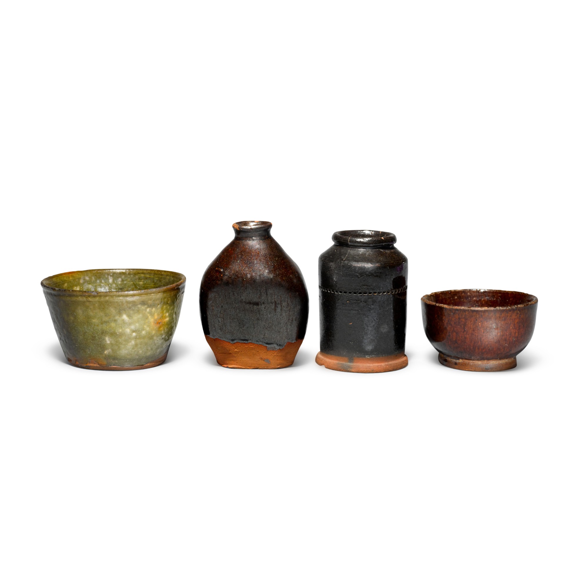 Group of Four Miniature Redware Pieces, Pennsylvania, 19th Century ...