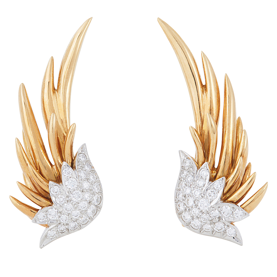 Tiffany & Co., Jean Schlumberger Gold, Platinum And Diamond Flame ...