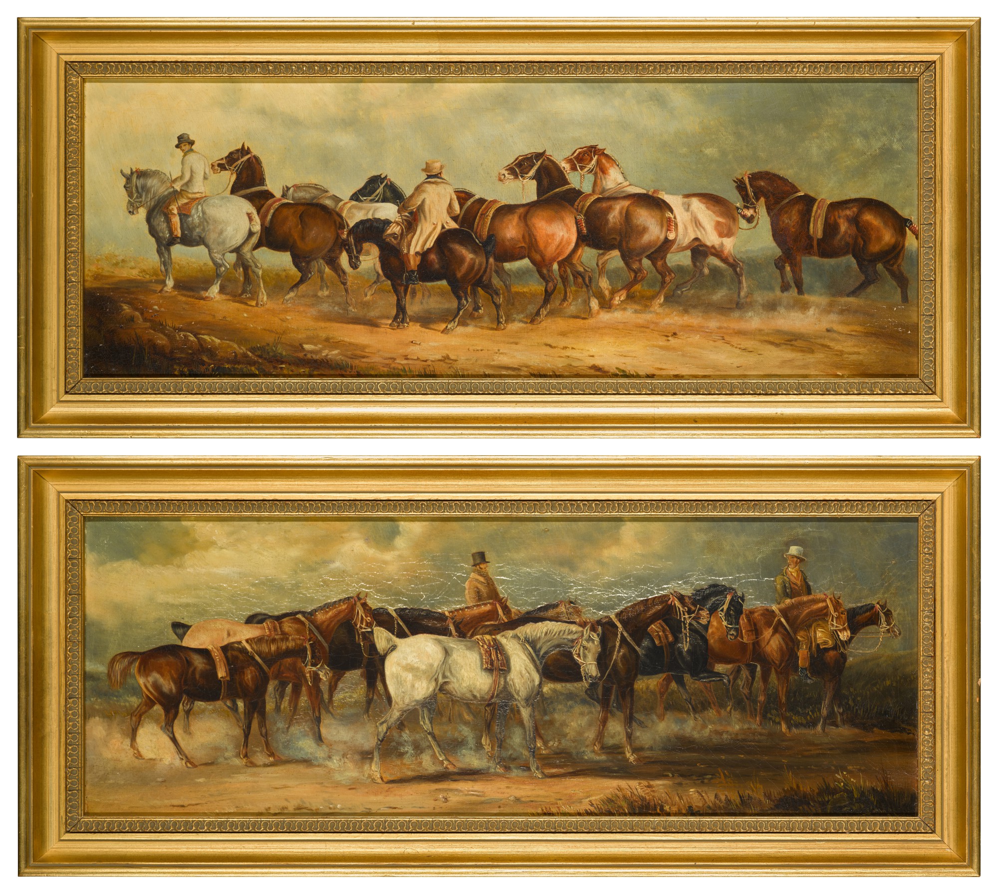 A pair of scenes of horses being led | Old Master Paintings | 2022 ...