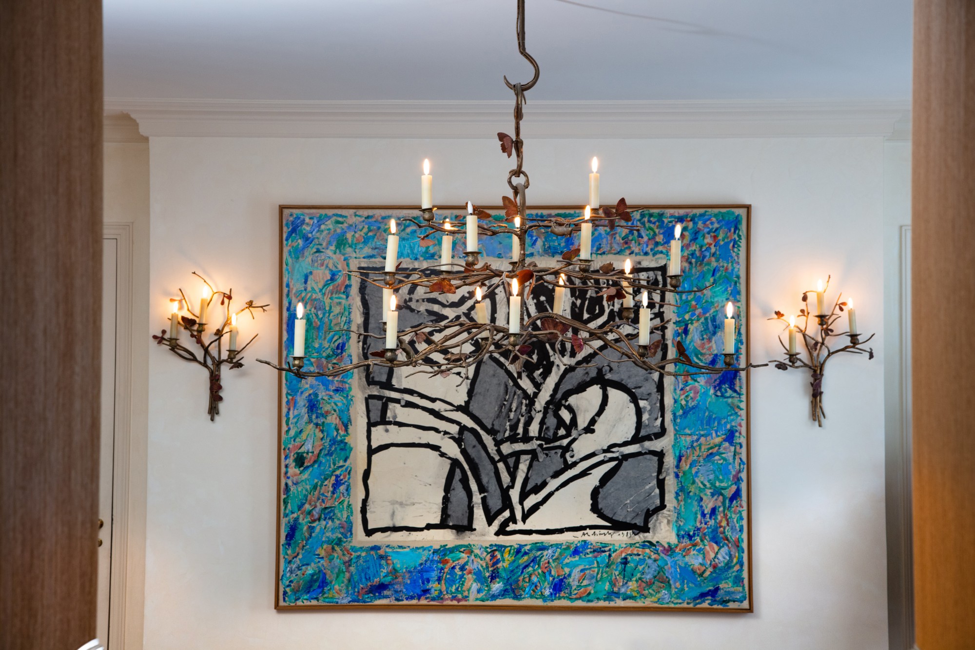 Lustre Structure végétale aux papillons et aux souris à dix-sept ...