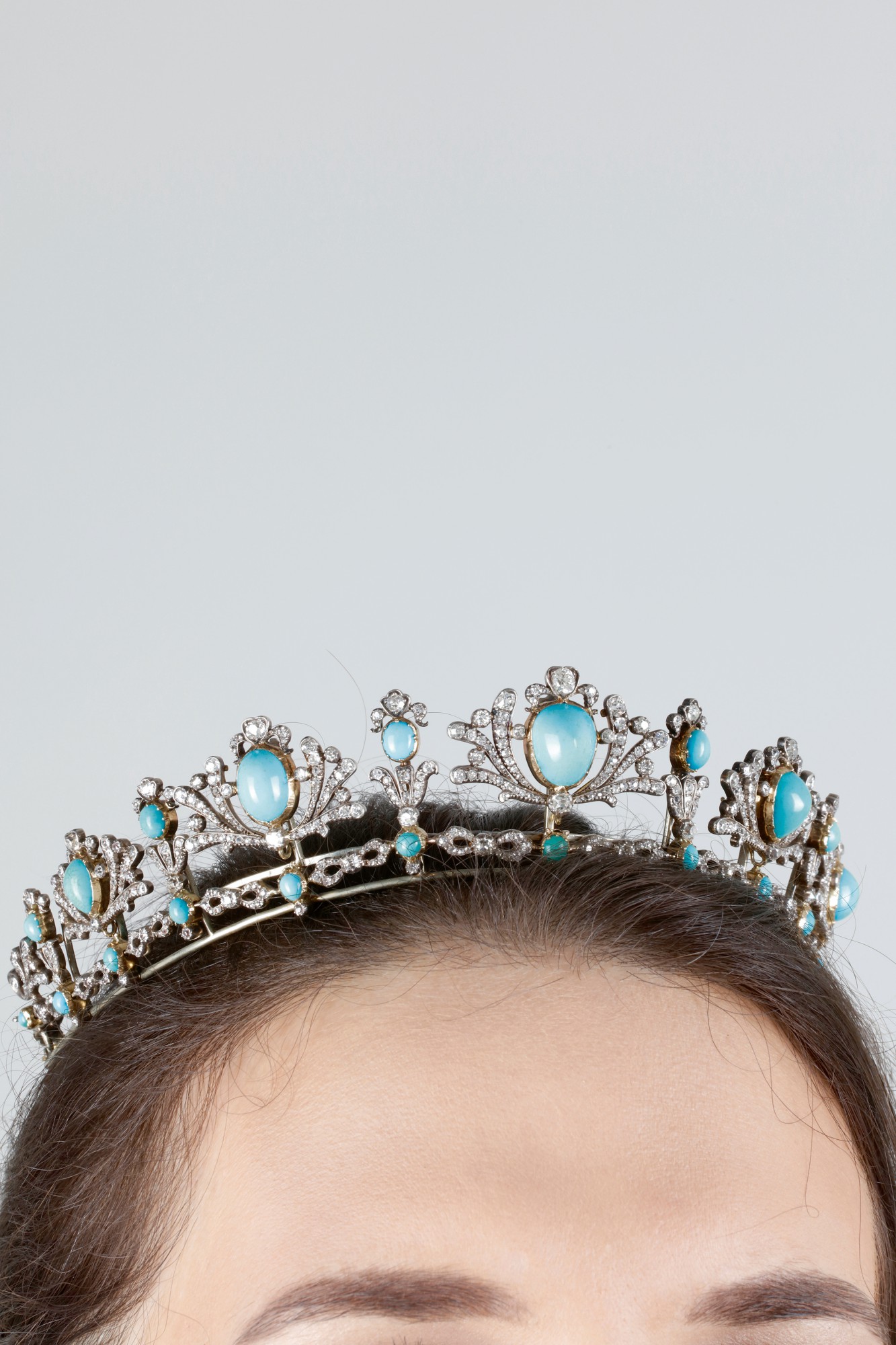 TURQUOISE AND DIAMOND TIARA, CIRCA 1830 | Magnificent Jewels and Noble ...