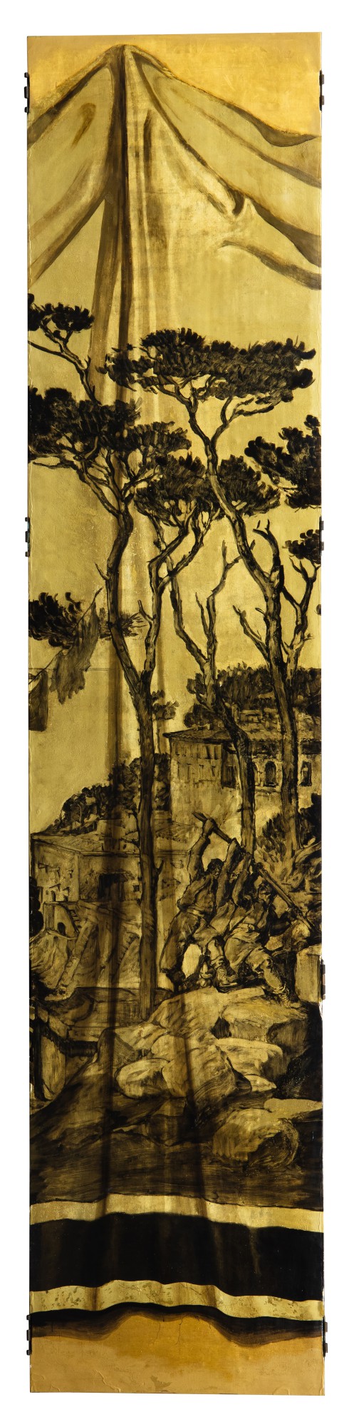José María Sert (1874-1945) 'Vision de Naples' An eleven-leaf screen ...