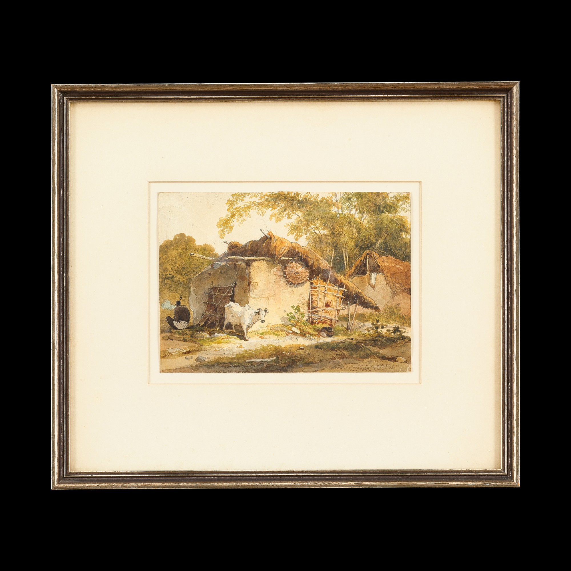 George Chinnery (1774-1852) Indian Village Scene | 錢納利（1774-1852年） 印度鄉村 ...