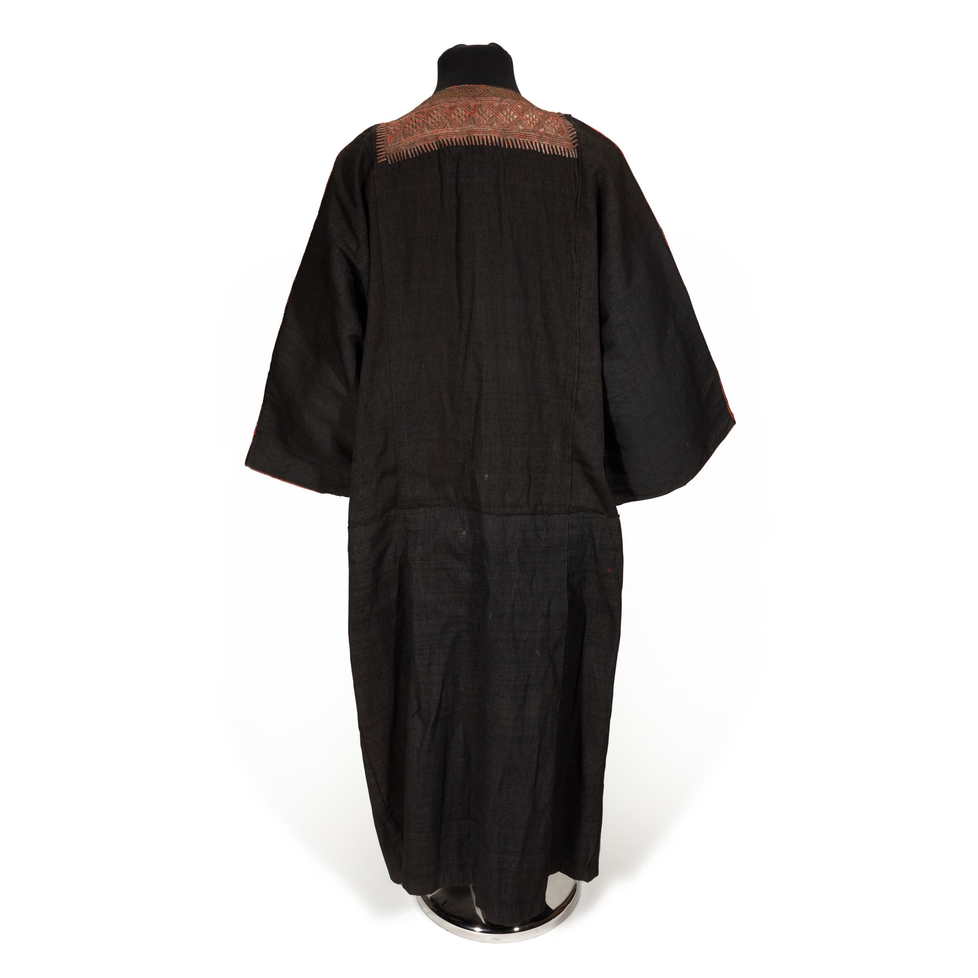 LAWRENCE | Black wool and cotton Zebun, or outer robe, believed to have ...