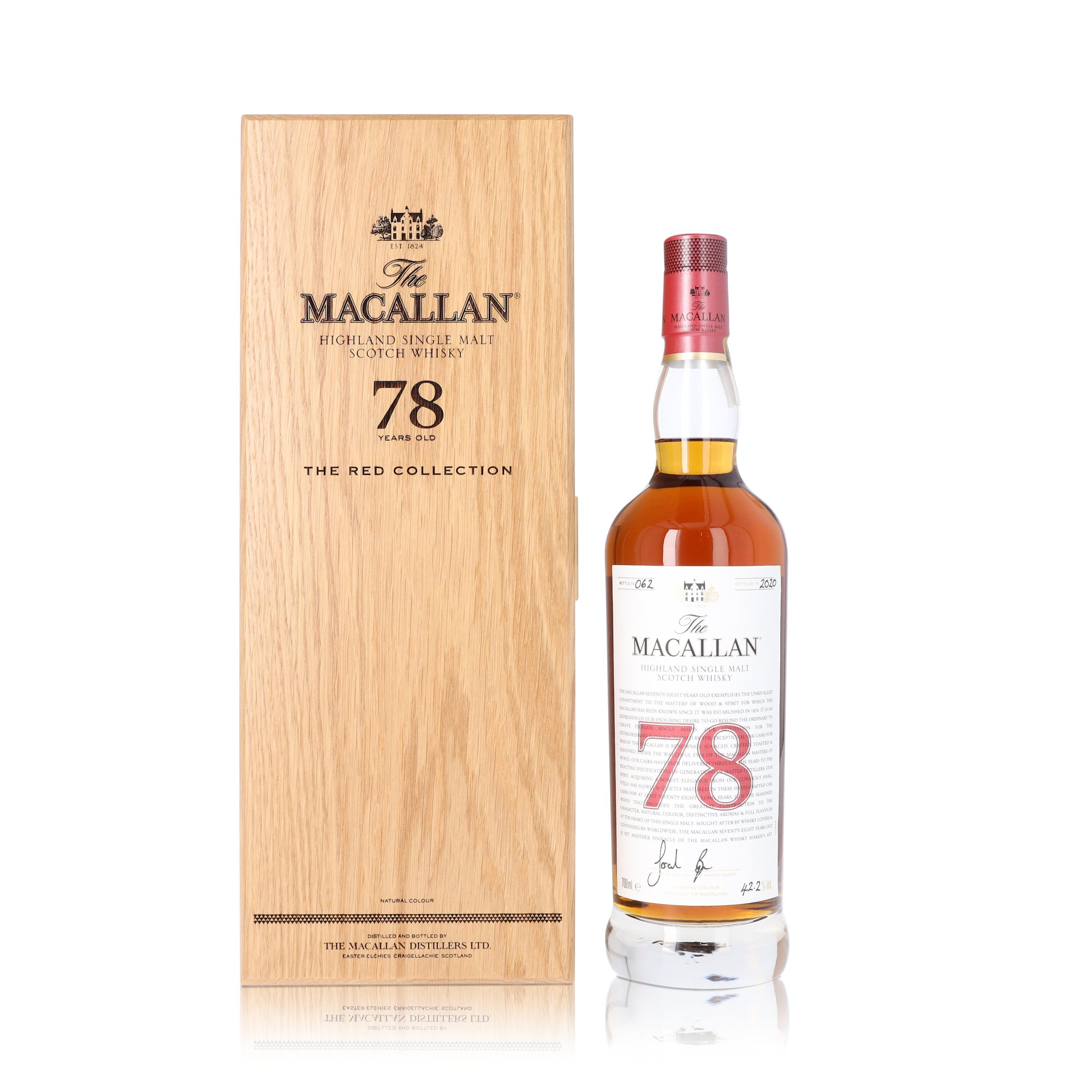 The Macallan The Red Collection 78 Year Old 42.2 abv NV (1 BT70 ...