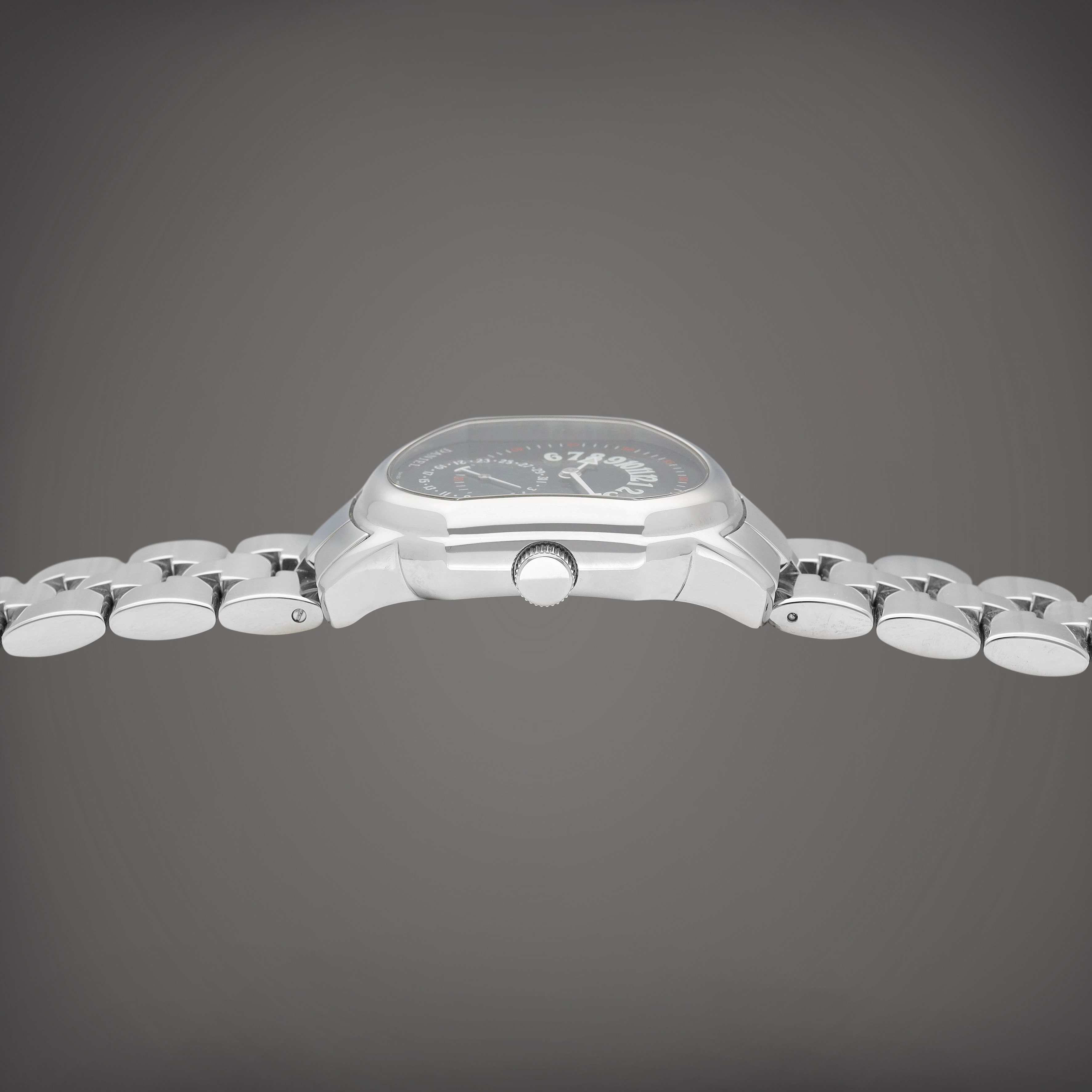 Reference 807.L.10 | A stainless steel wristwatch with retrograde hours ...