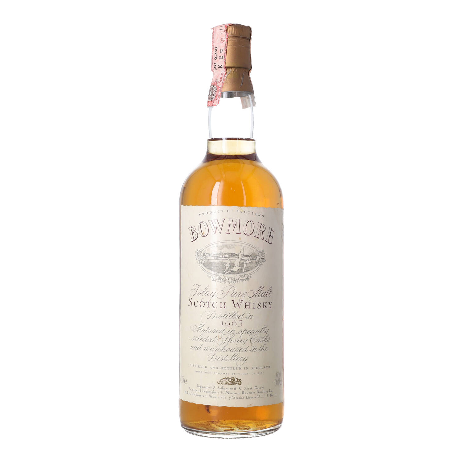 Bowmore 50.0 abv 1965 (1 BT75) | Whisky & Whiskey | The Three ...