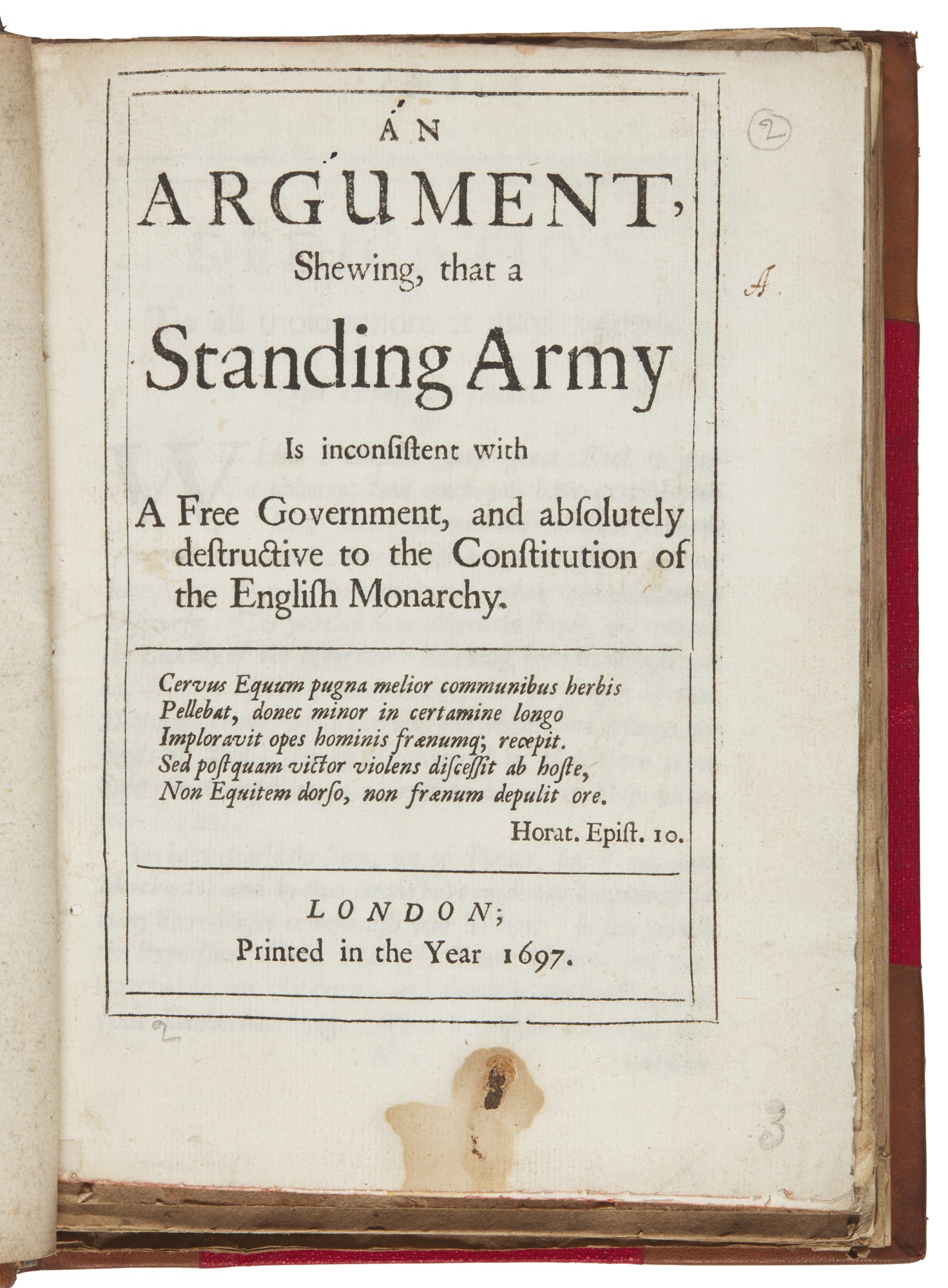 Militia and standing army, a collection of 12 works in one volume, 1690 ...