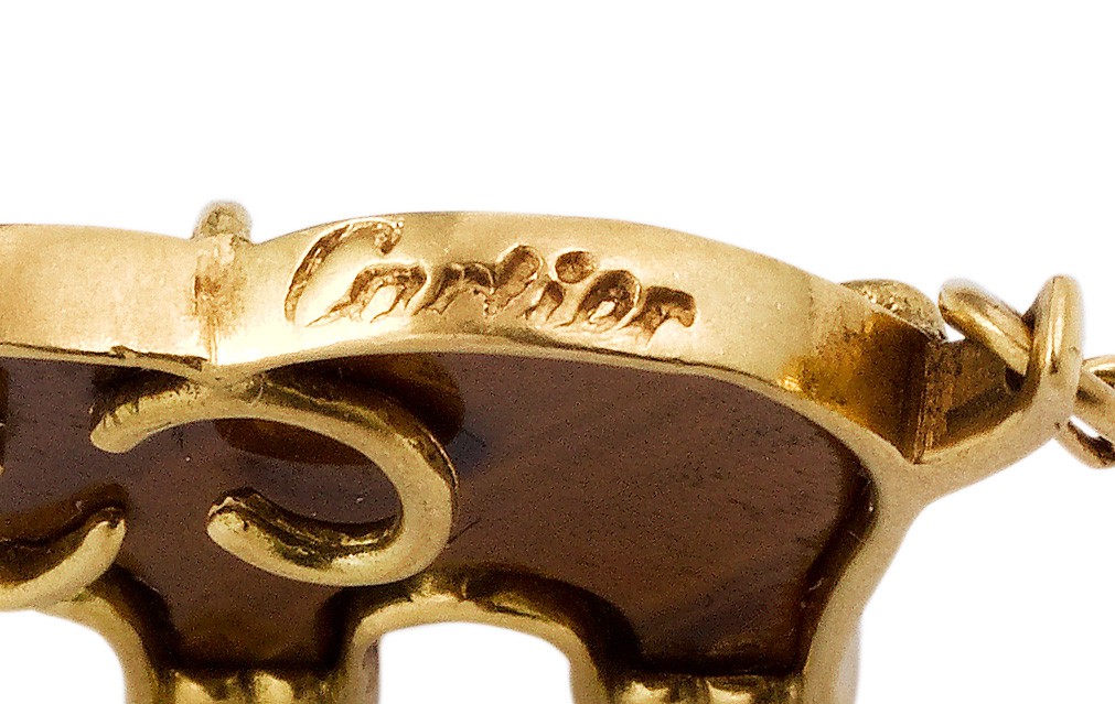 Cartier, Tiger eye quartz and diamond necklace [Collier oeil de tigre ...