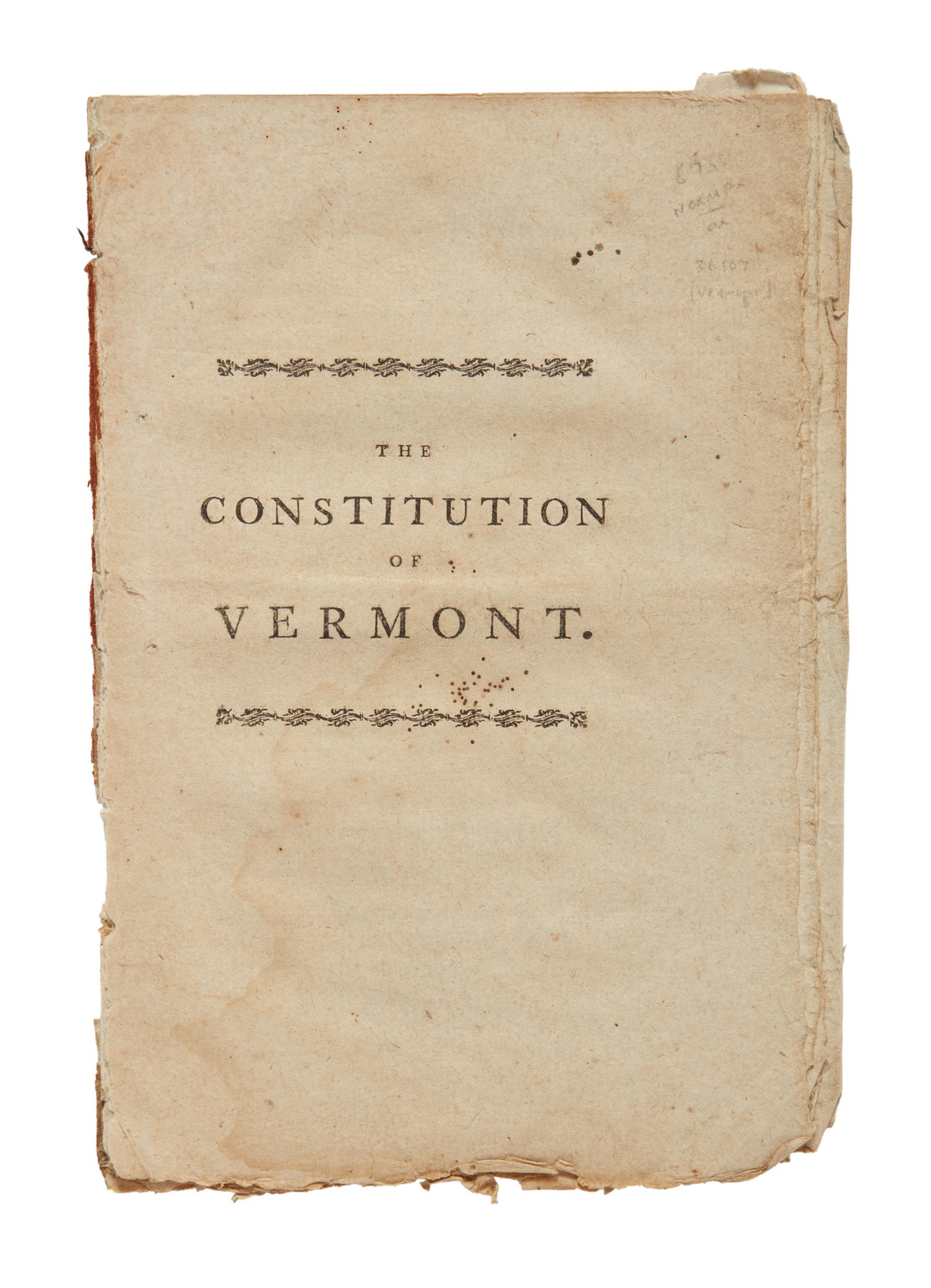 (Vermont) | The three-branch government structure introduced | Making ...