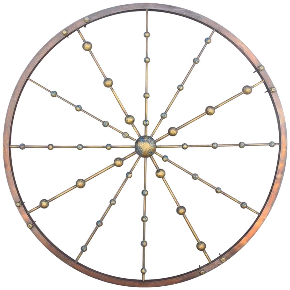 Pepe Mendoza Vintage Wheel-Form Wall Sculpture Available For Immediate ...