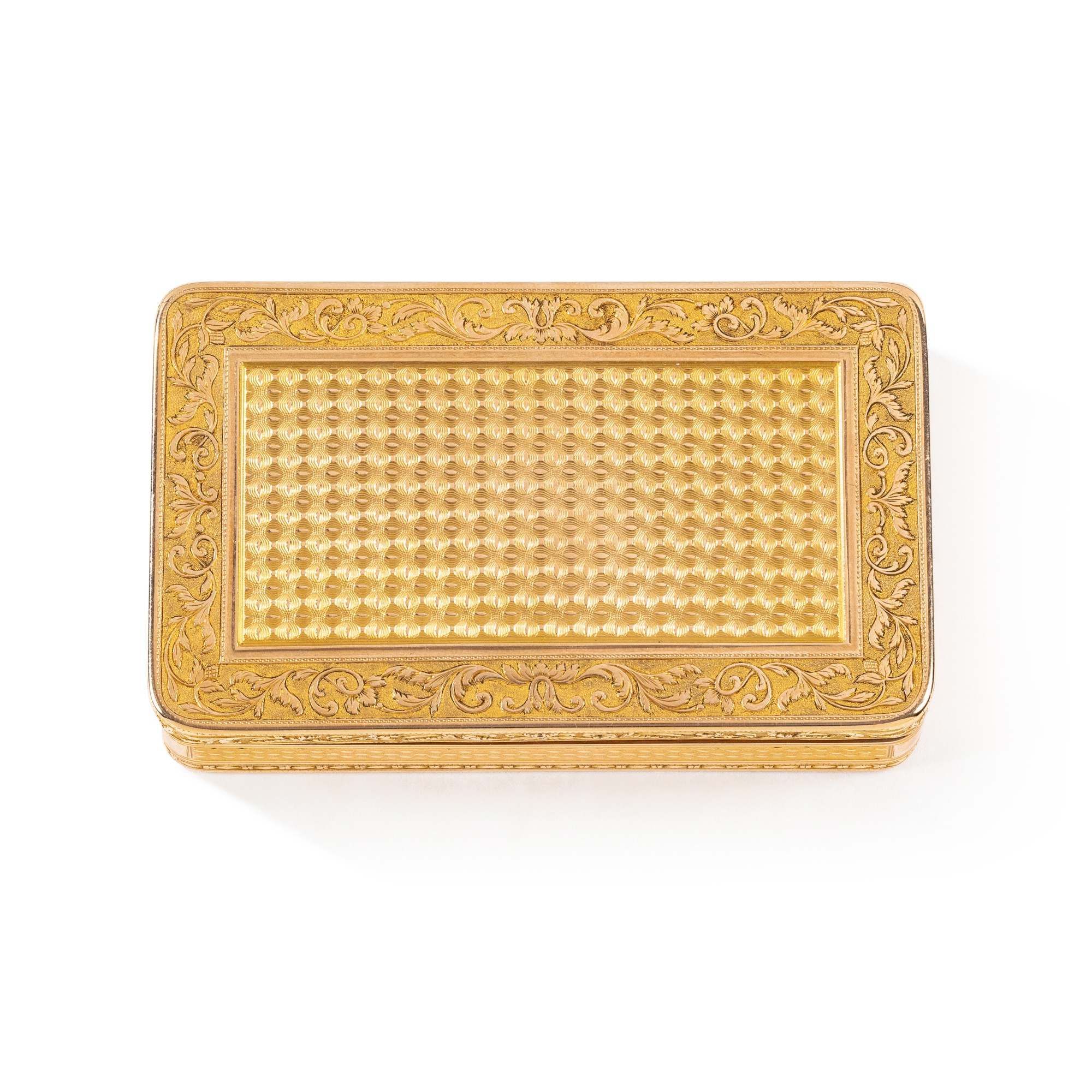 A two-colour gold snuff box, Paris, Jacques-Félix Viennot, Paris, 1798 ...
