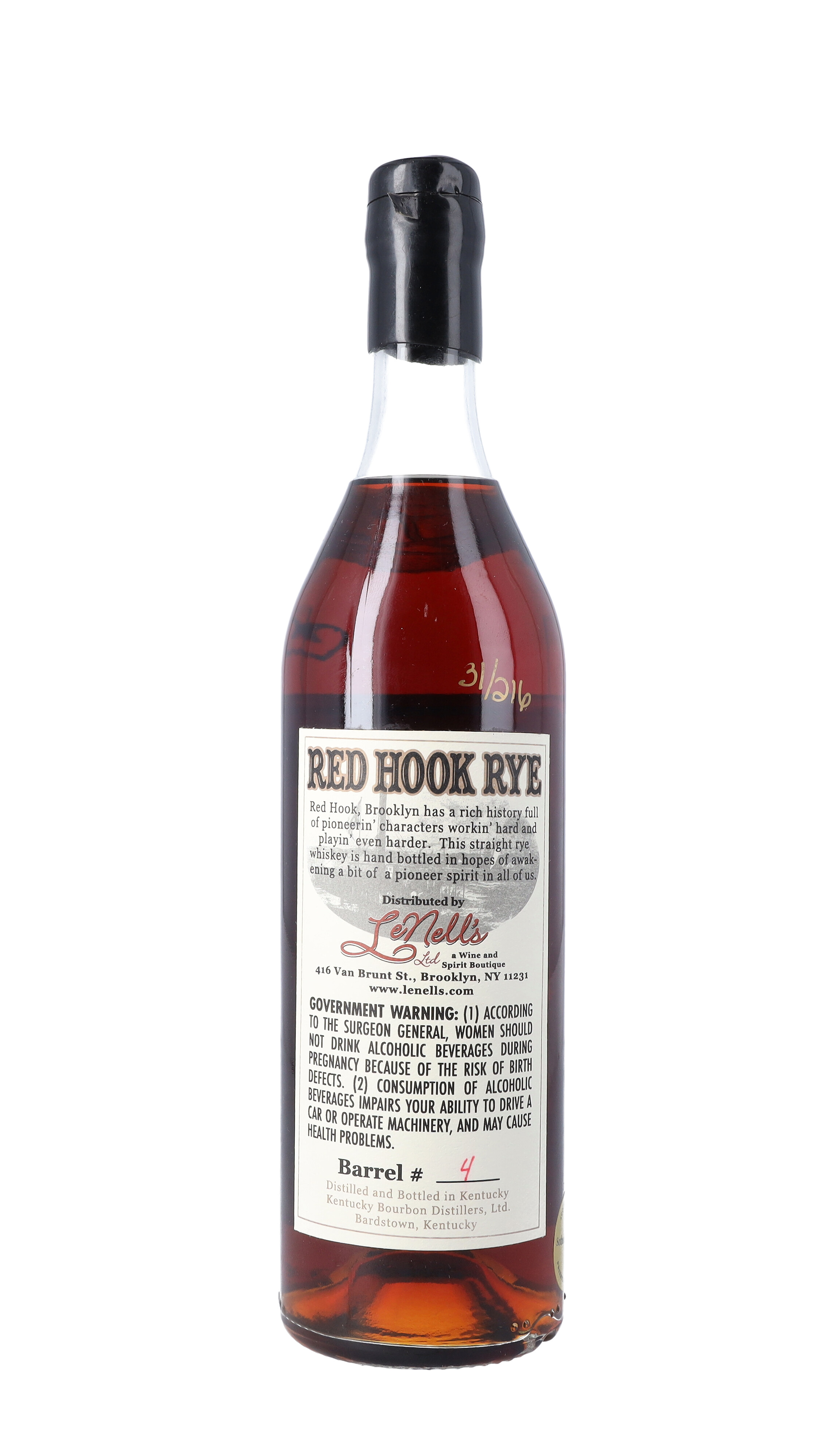 LeNell Red Hook Rye 24 Year Old Barrel #4 68.0 abv NV (1 BT75 ...