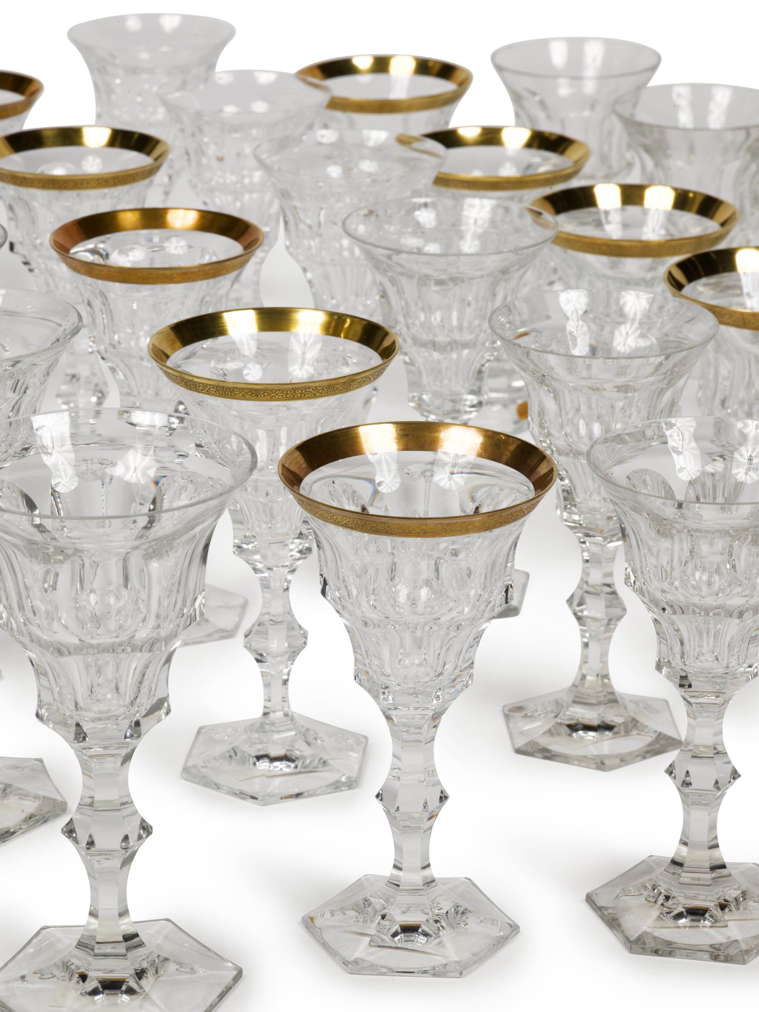 A Moser 'Diplomat' Pattern Assembled Stemware Part-Service, Modern ...