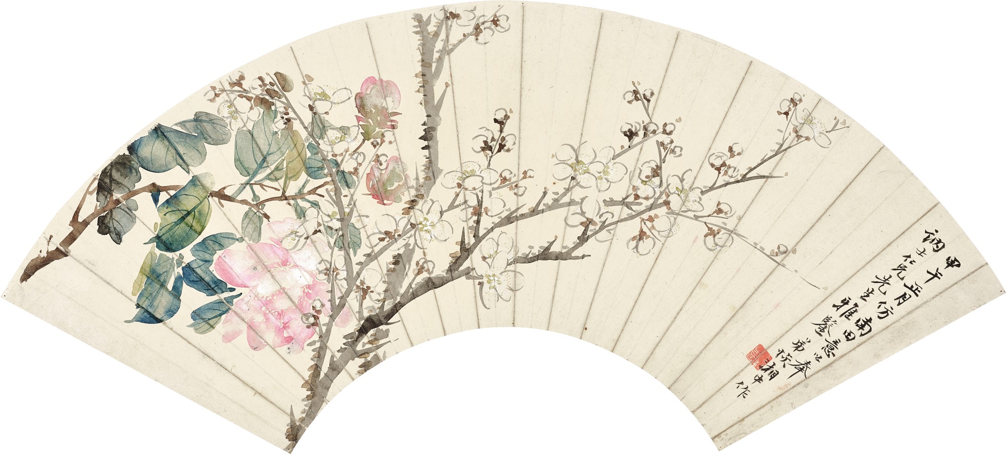 Lu Hui 陸恢 | Flowers After Yun Shouping 仿南田花卉 | Fine Chinese Paintings ...