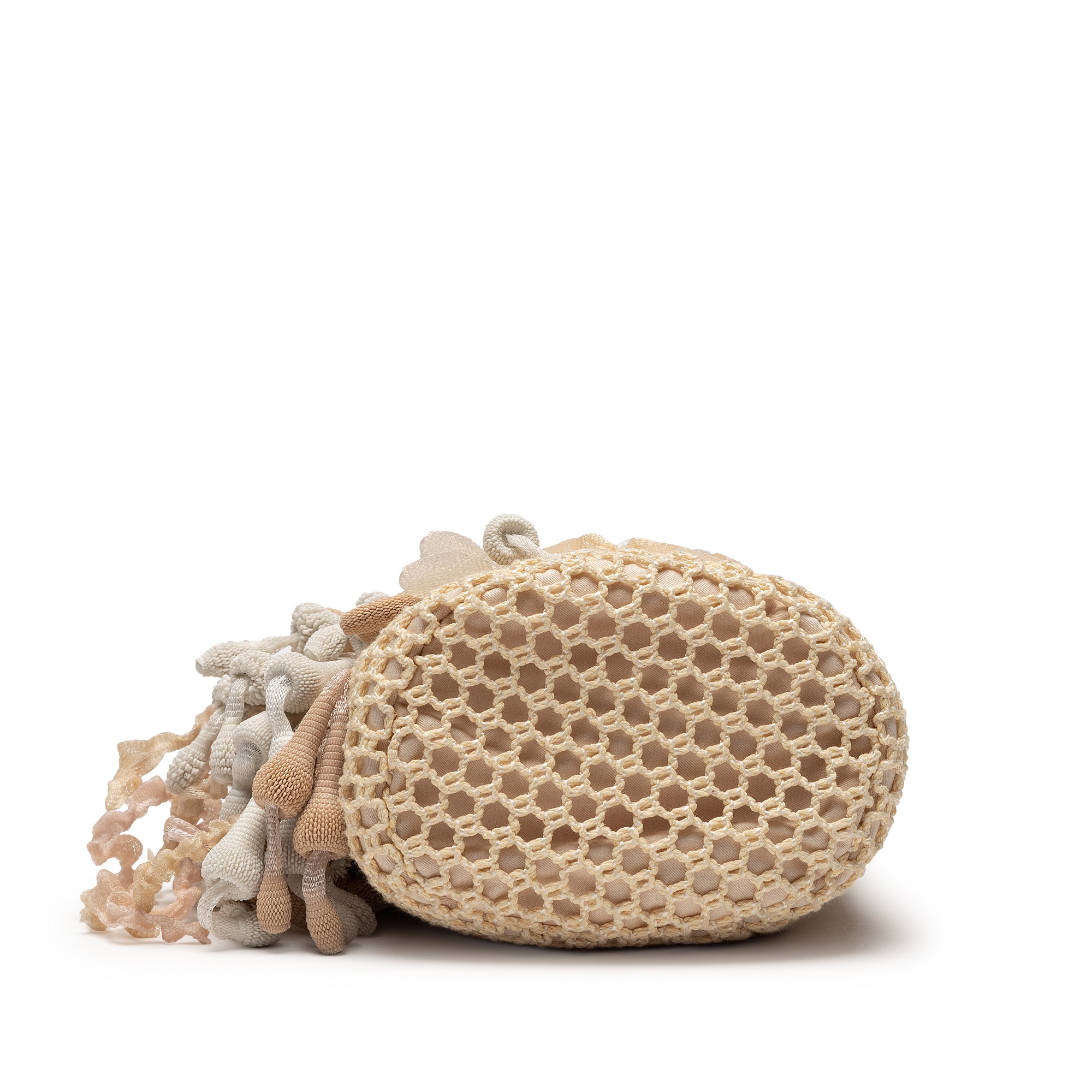 Beige Crochet and Rubber Coral Seashell Bag Gold Hardware, 2012 ...