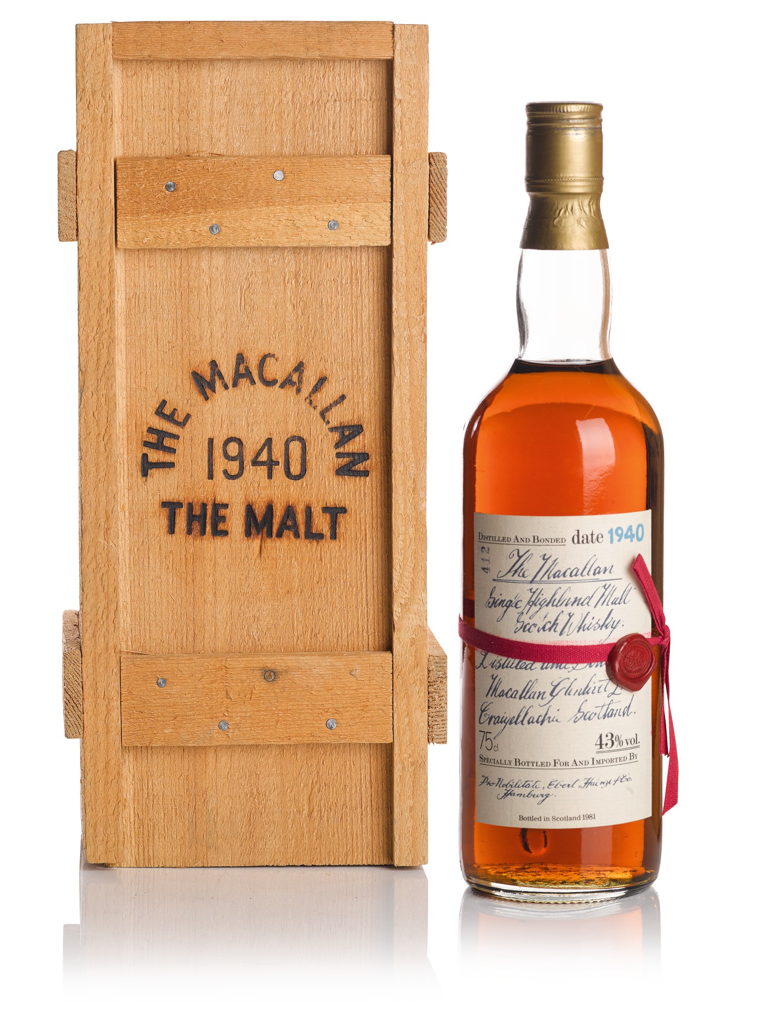 THE MACALLAN RED RIBBON 41 YEAR OLD 43.0 ABV 1940 | The Ultimate Whisky ...