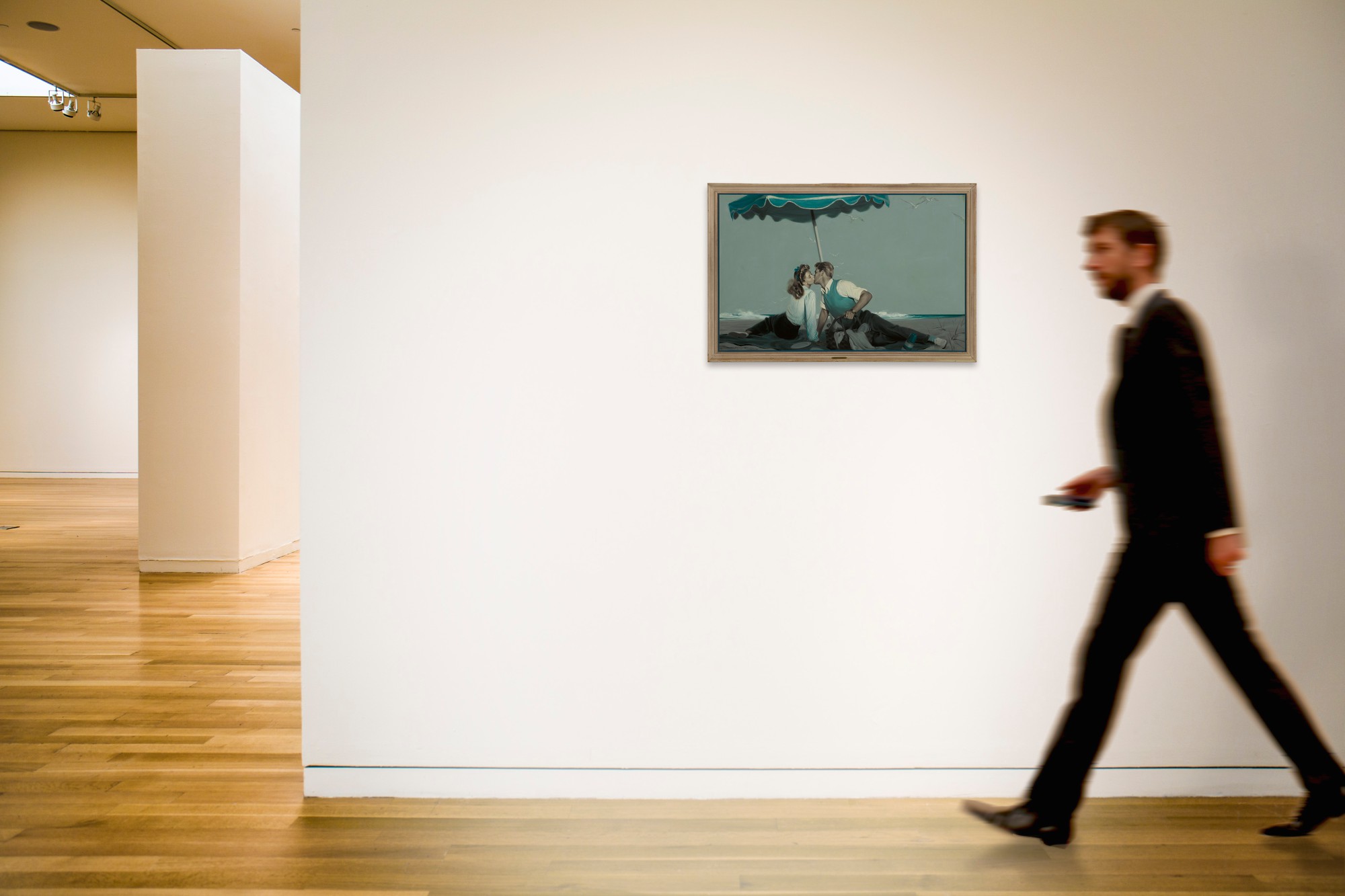 ROBERT G. HARRIS | LOVERS ON THE BEACH | American Art Online | American ...