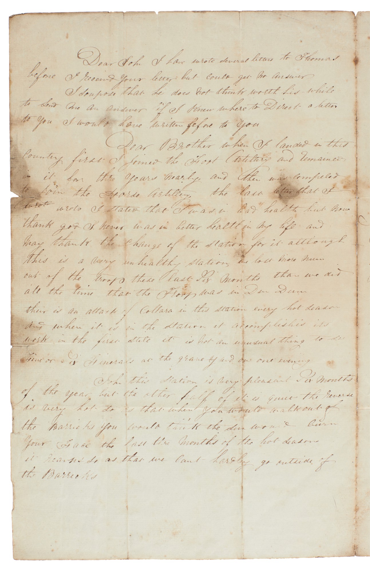 First Anglo-Afghan War--James Kelly | Letter to his brother on the ...