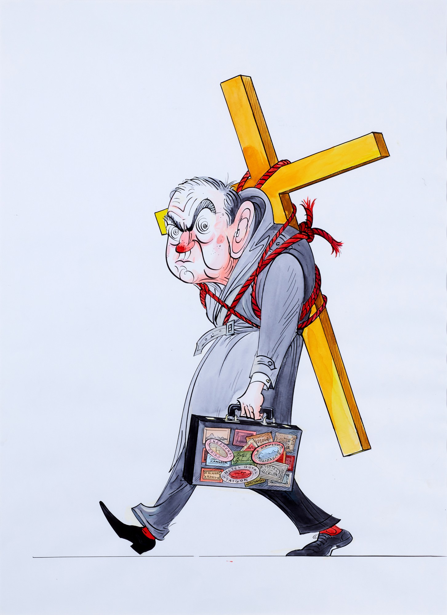 SCARFE | [HEROES & VILLAINS] | Graham Greene | Scarfe at Sotheby’s ...