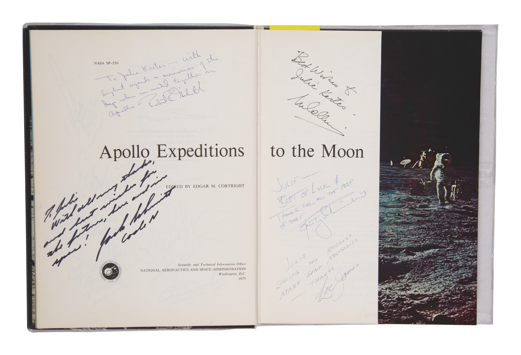 [APOLLO PROGRAM]. "APOLLO EXPEDITIONS TO THE MOON." PRESENTATION COPY ...