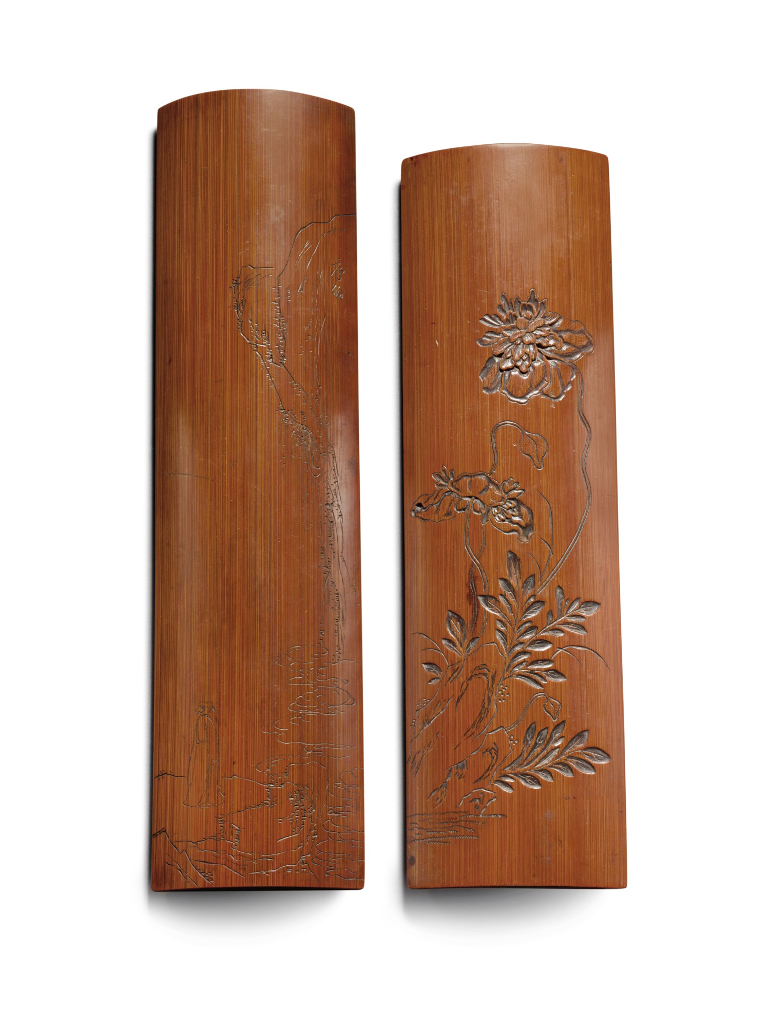 Two bamboo wrist rests, Qing dynasty | The Hundred Antiques: Fine ...